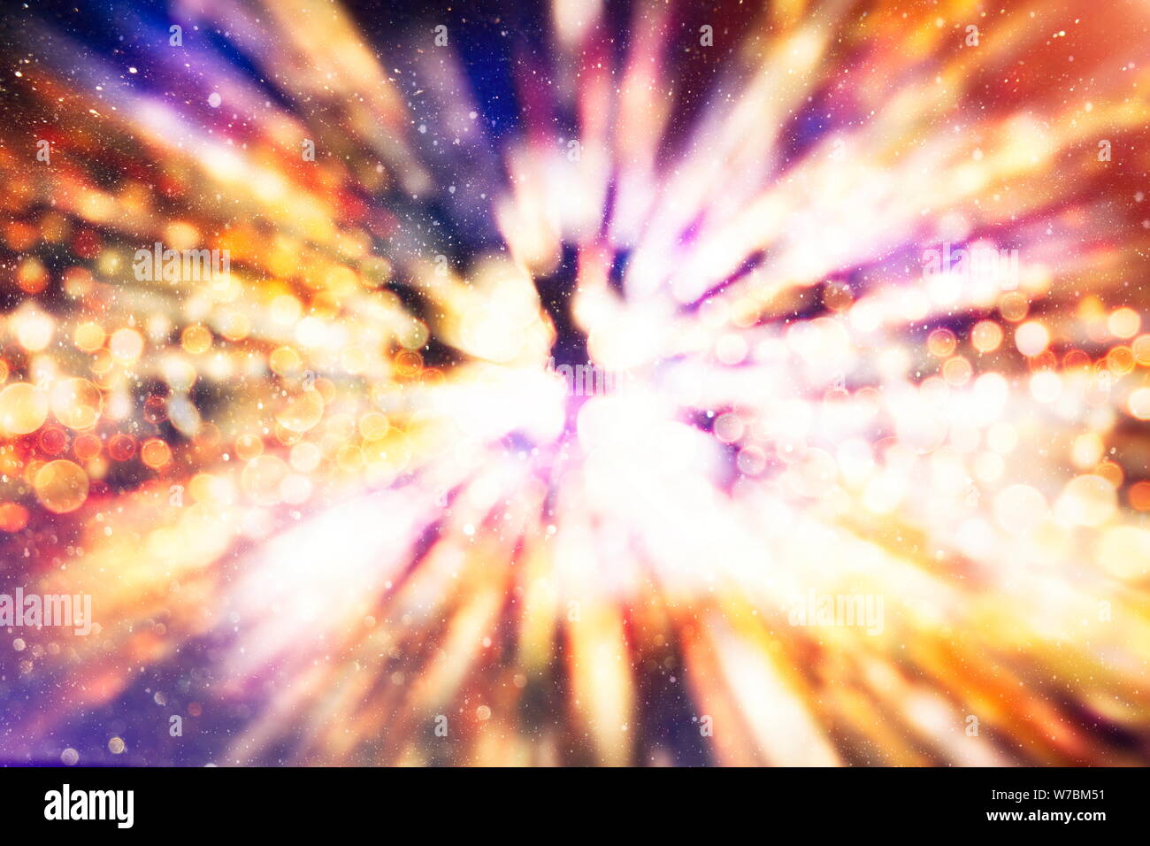 midnight traffic. Motion blur abstract background ,De focused/blur ...