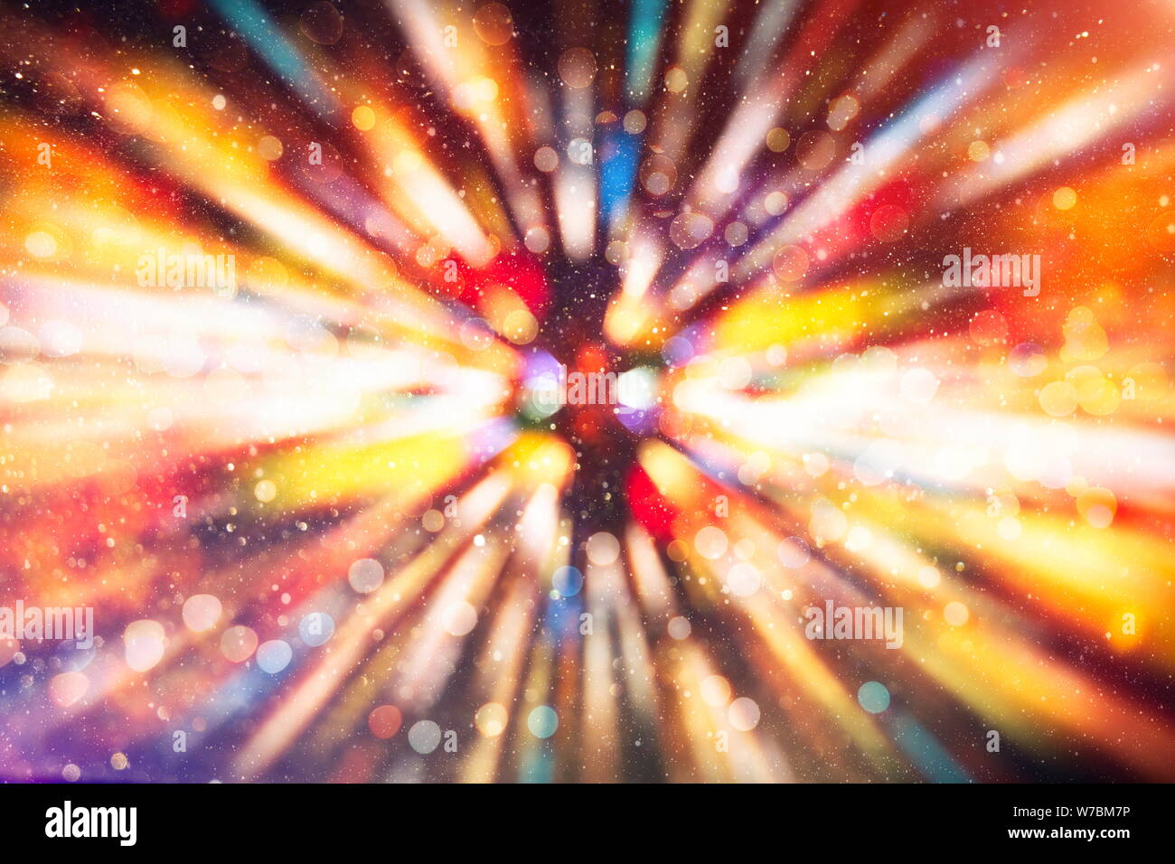 midnight traffic. Motion blur abstract background ,De focused/blur ...