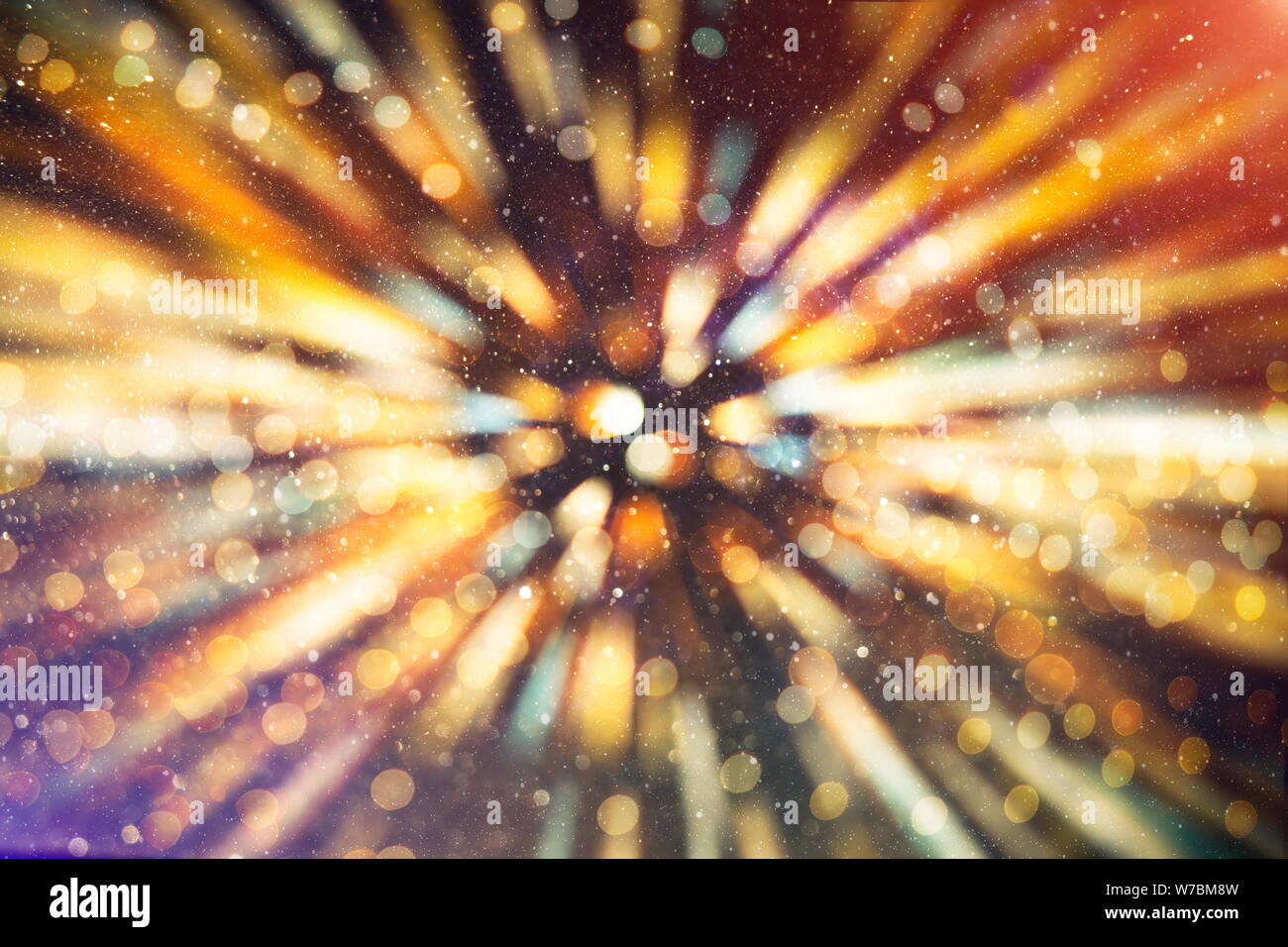 midnight traffic. Motion blur abstract background ,De focused/blur ...