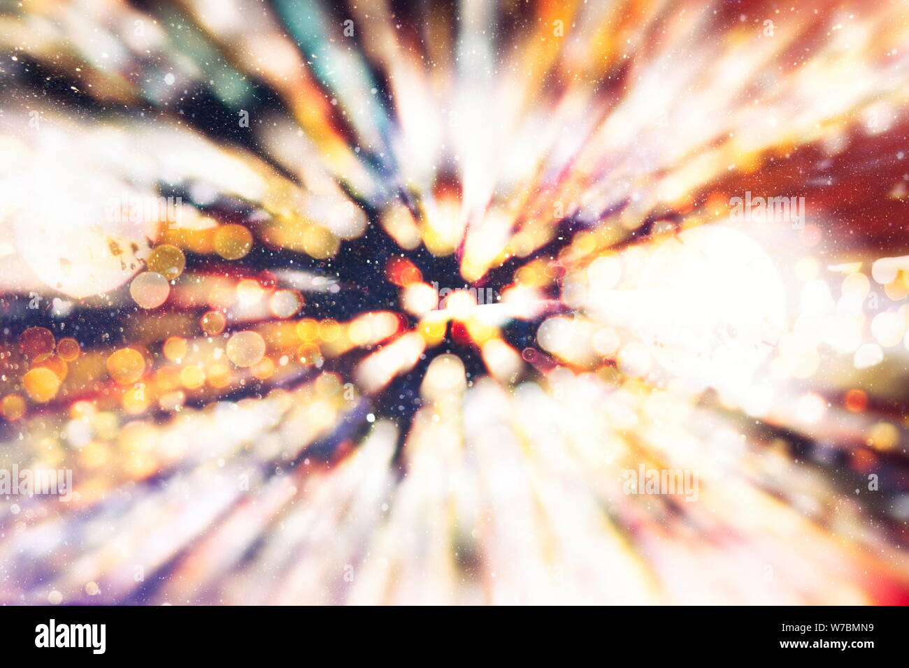 midnight traffic. Motion blur abstract background ,De focused/blur ...