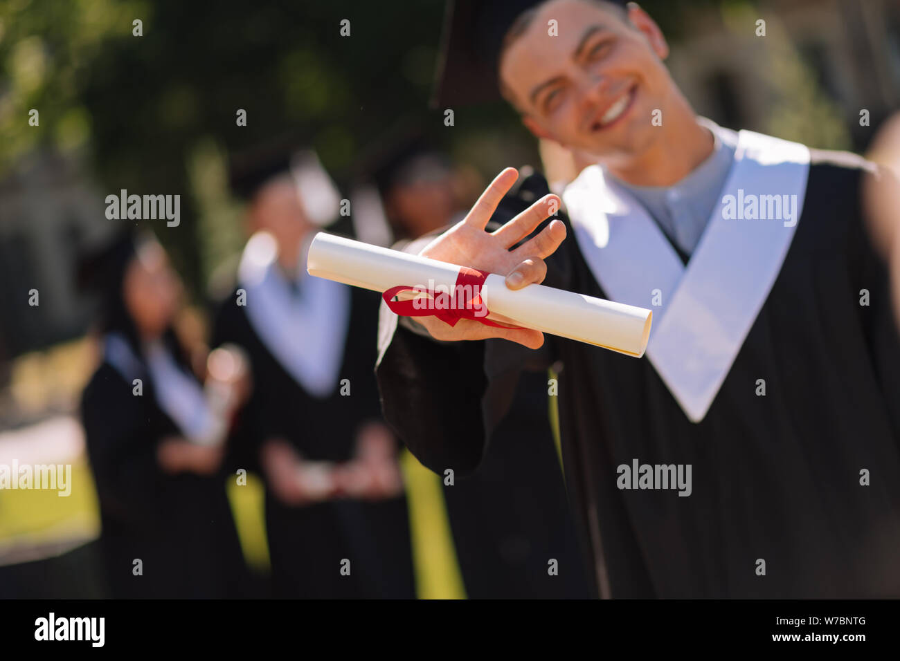 Diploma received hi-res stock photography and images - Alamy