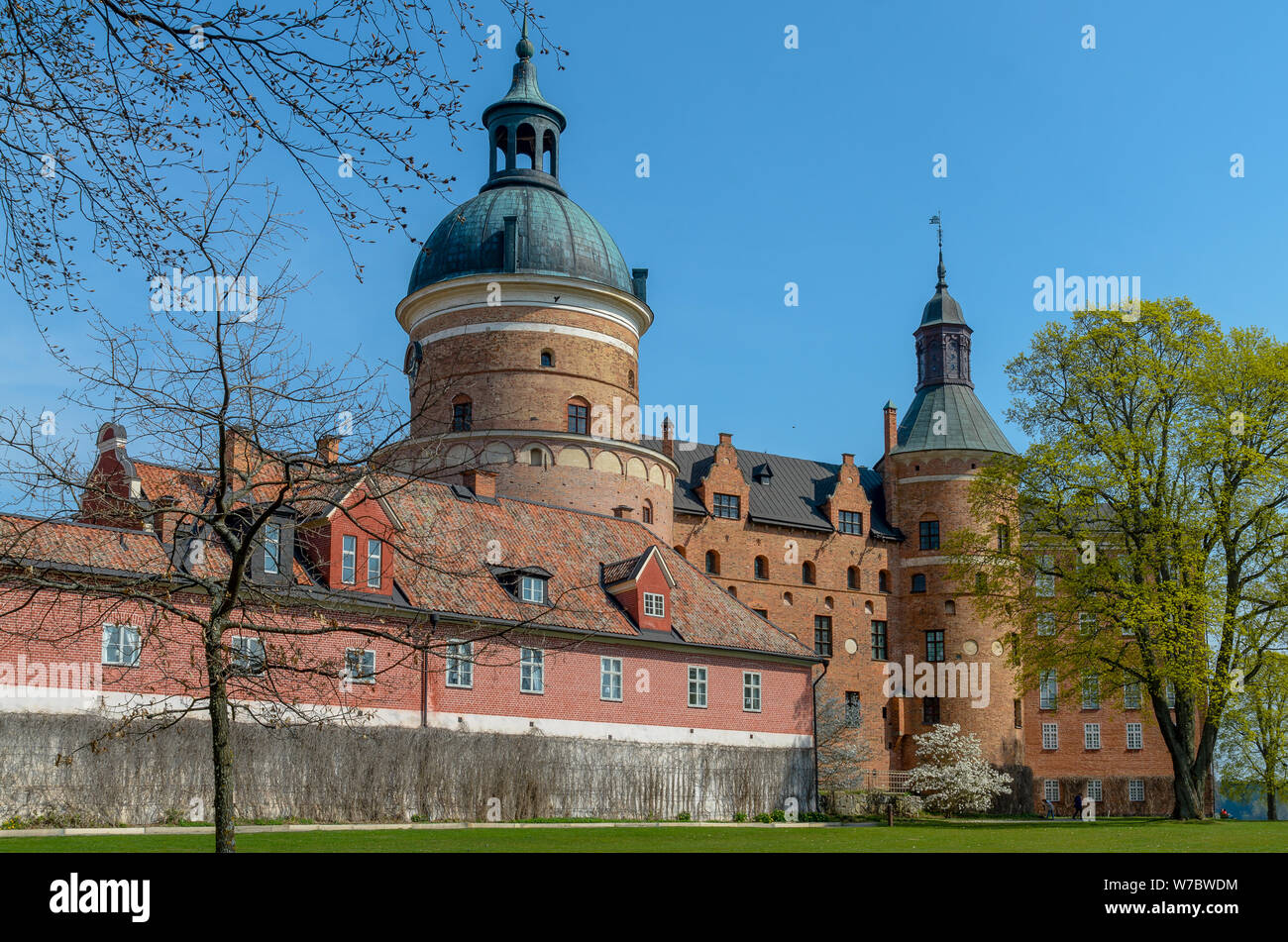 Many associate Mariefred with Gripsholm's castle Stock Photo - Alamy
