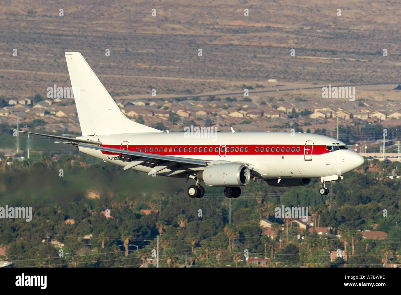 Boeing 737 operated by defense contractor EG&G (Janet Airlines) to ...