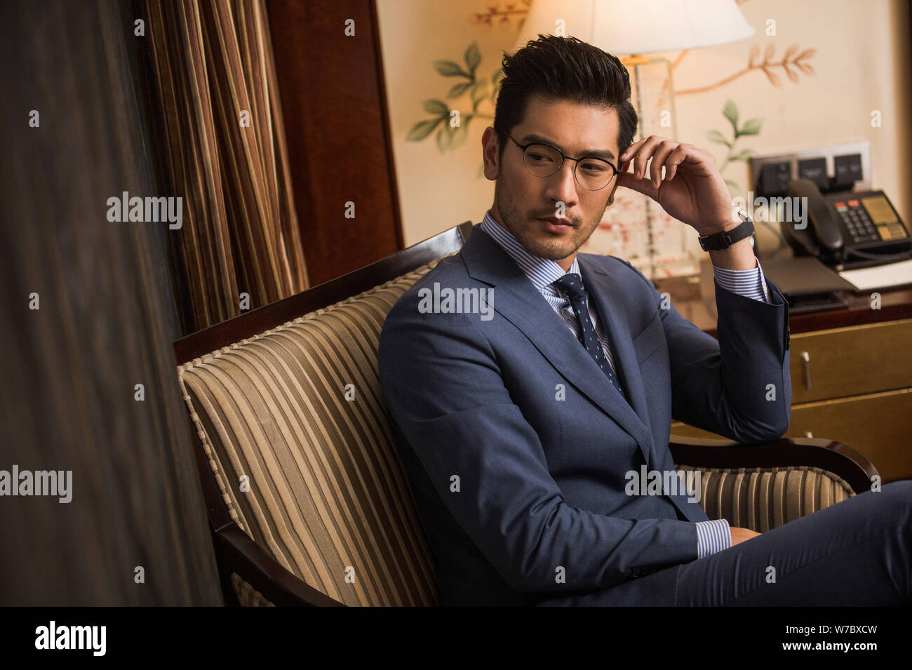 Taiwanese-born Canadian model and actor Godfrey Gao poses for portrait ...