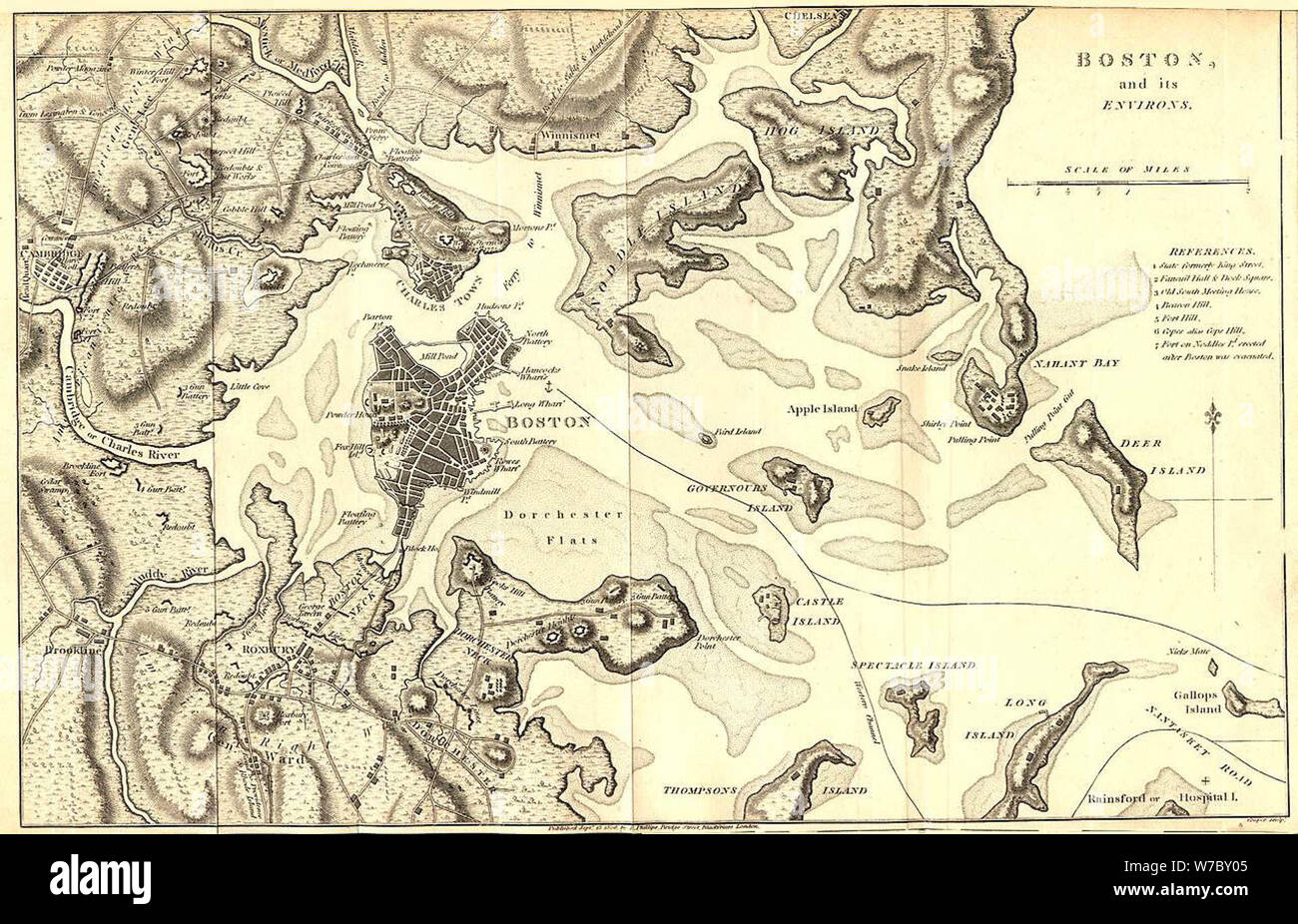 Siege of Boston Stock Photo - Alamy