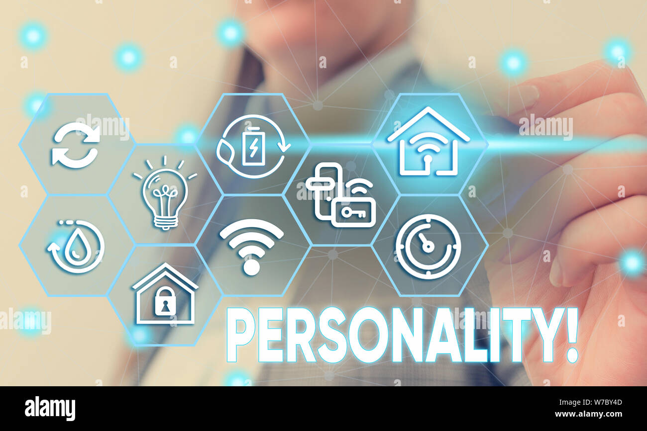 Conceptual hand writing showing Personality. Concept meaning ...