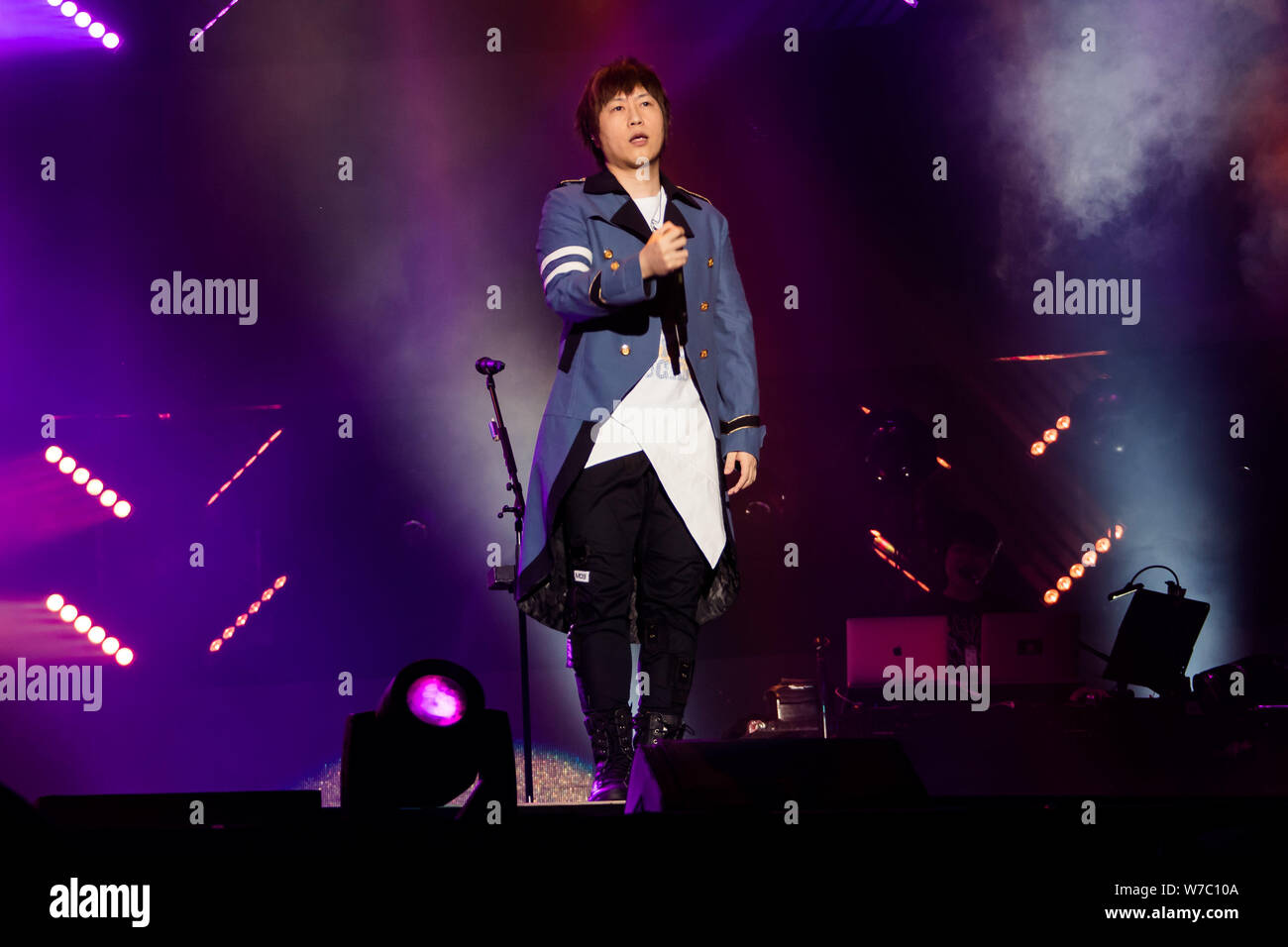 Chen Hsin-hung, better known by his stage name Ashin, of Taiwanese rock ...