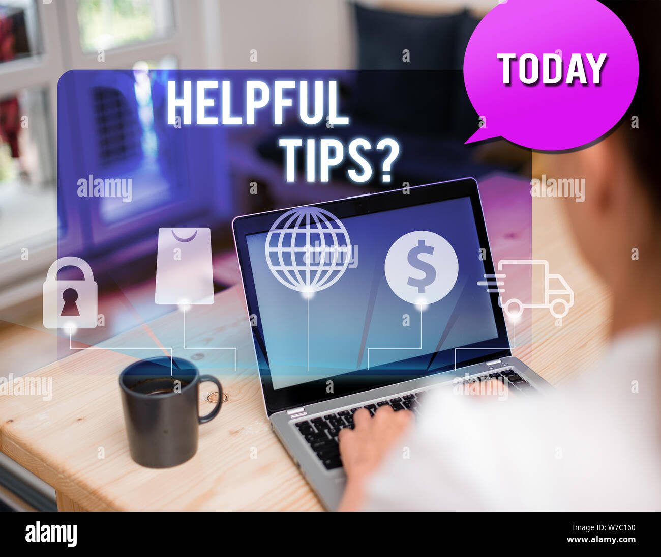 Handwriting text writing Helpful Tips Question. Conceptual photo secret ...