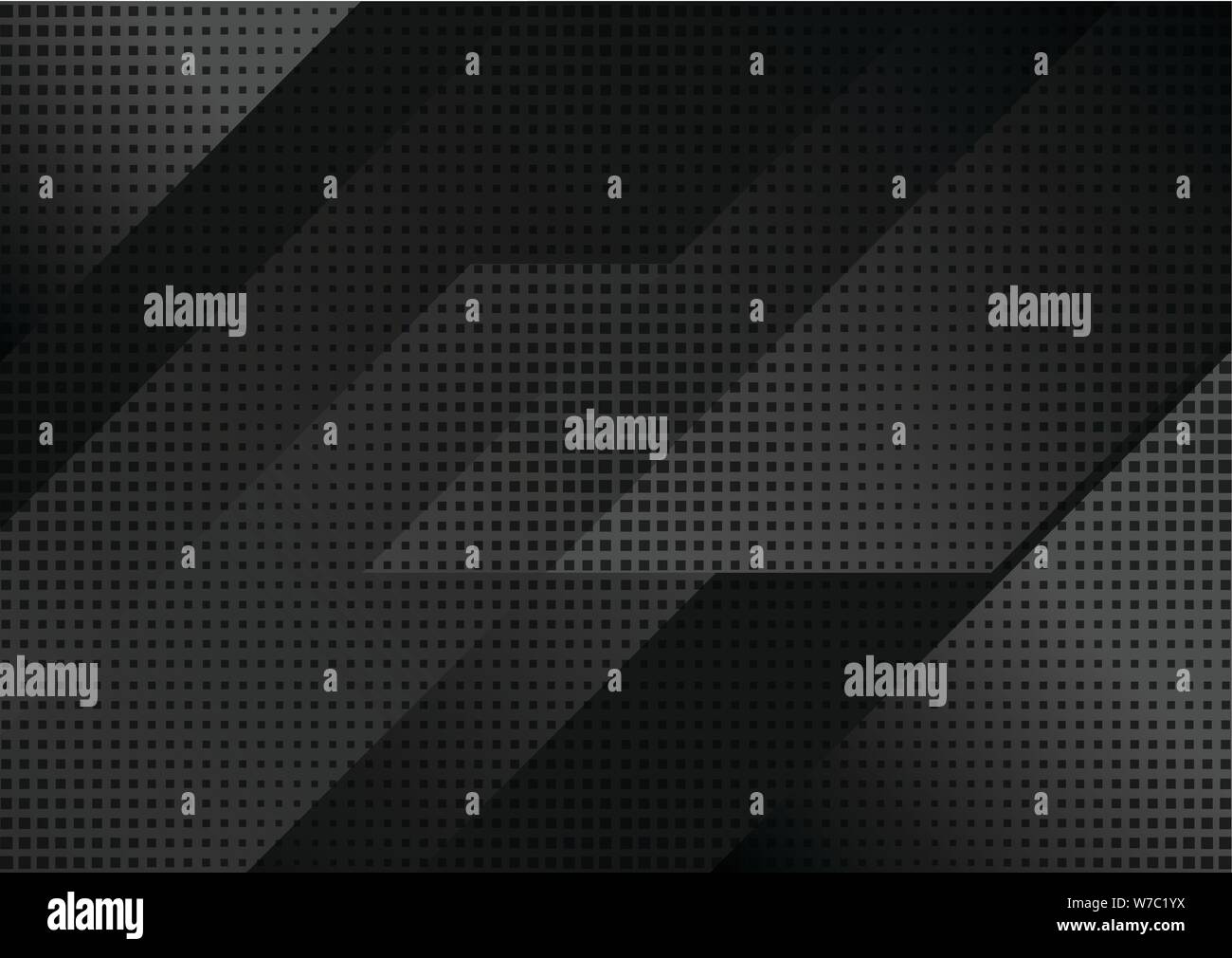 Black abstract tech geometric modern background. Vector design Stock ...