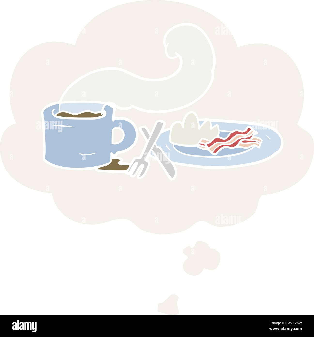 Breakfast doodle style eggs Stock Vector Images - Alamy