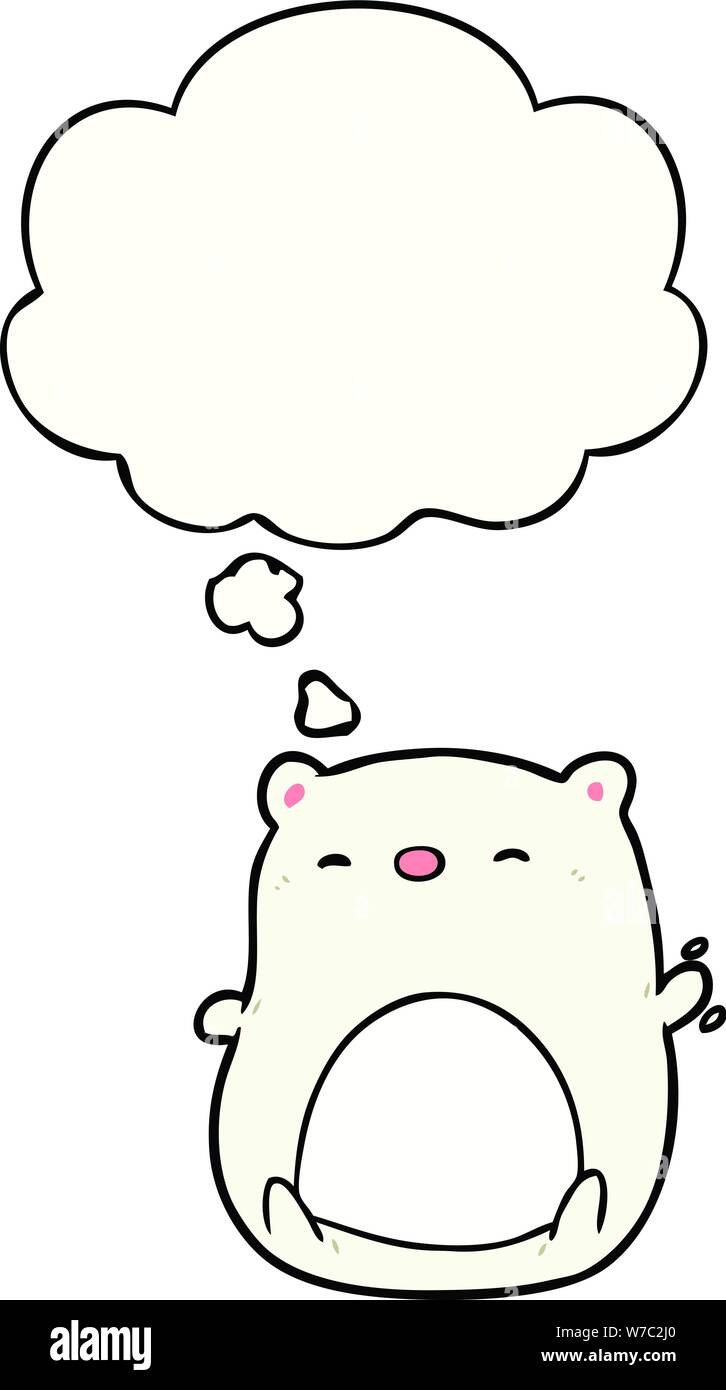 Kawaii polar bear Cut Out Stock Images & Pictures - Alamy