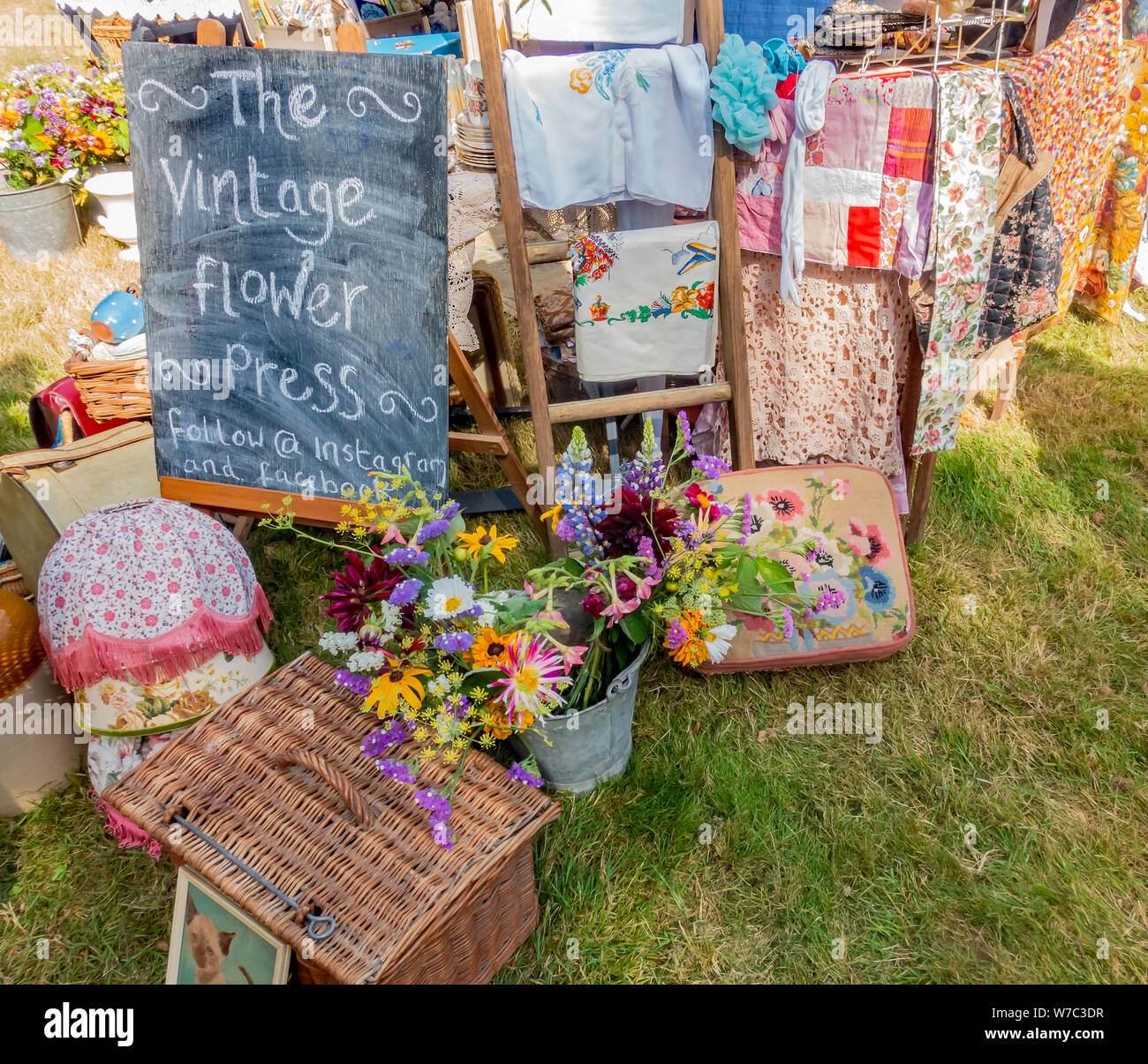 The annual Vintage Lovers fair held in the Norfolk village of Heydon. A ...