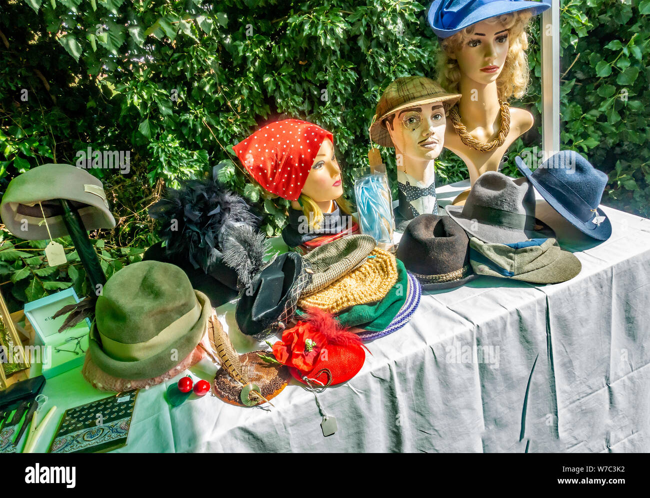 The annual Vintage Lovers fair held in the Norfolk village of Heydon ...