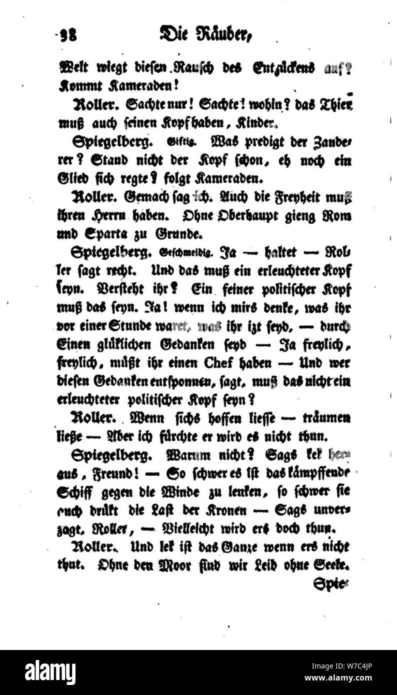 Die räuber schiller Black and White Stock Photos & Images - Alamy