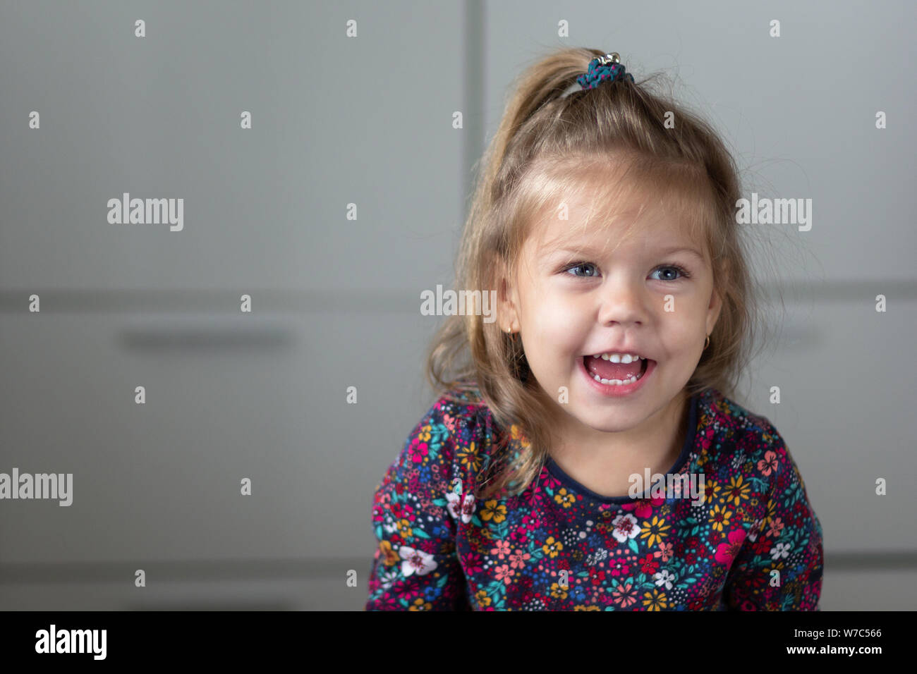 Portrait of happy and funny child Stock Photo - Alamy