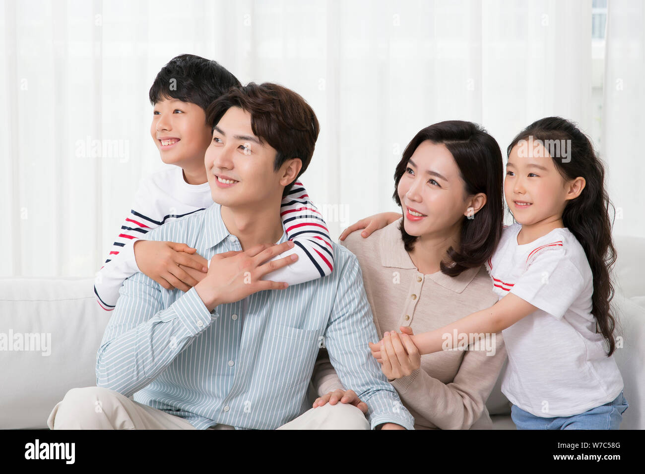 Happy and loving family 051 Stock Photo - Alamy