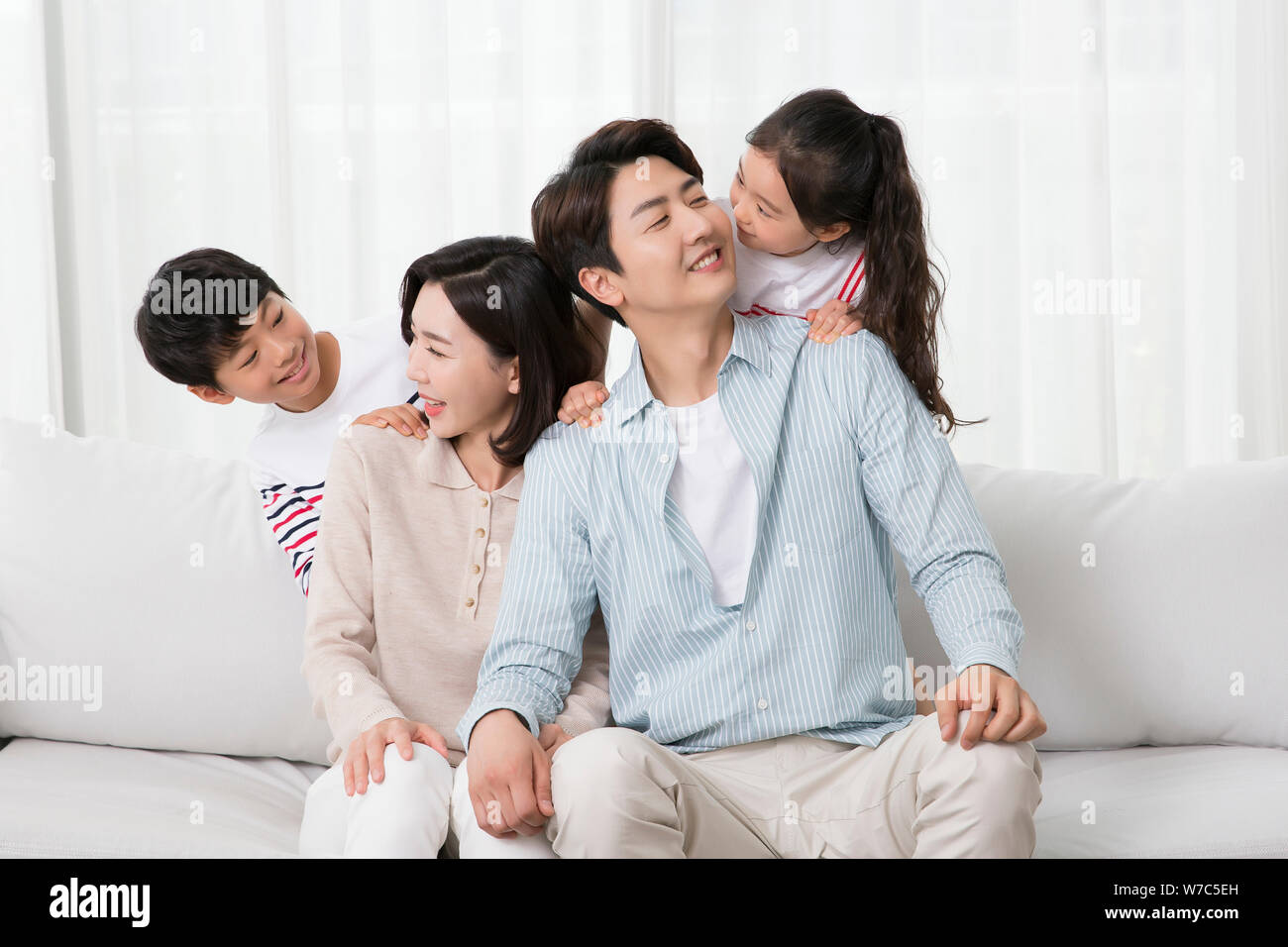 Happy and loving family 041 Stock Photo - Alamy