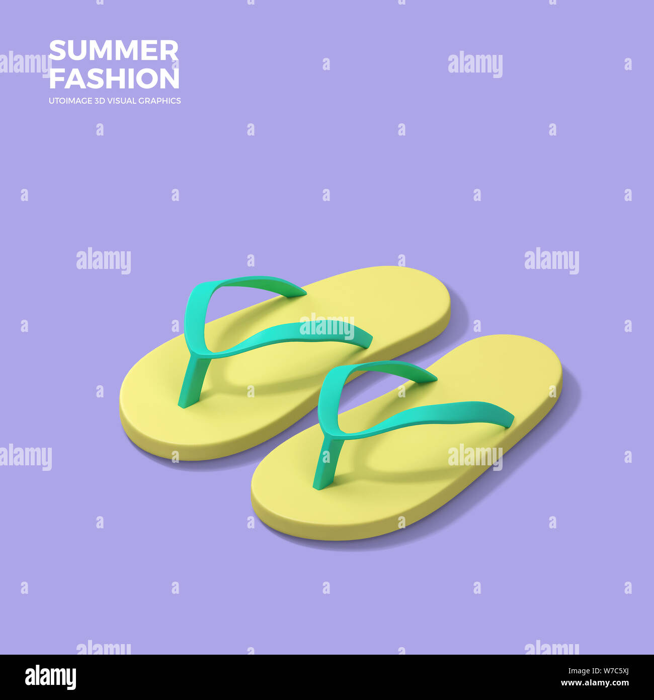 3D summer objects 032 Stock Photo - Alamy