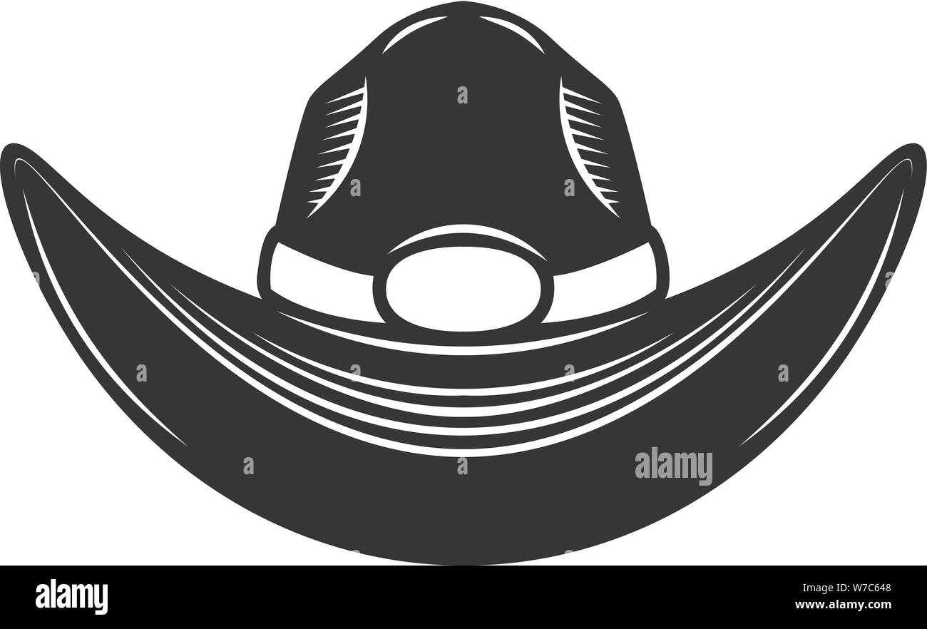 Illustration of cowboy hat isolated on white background. Design element ...