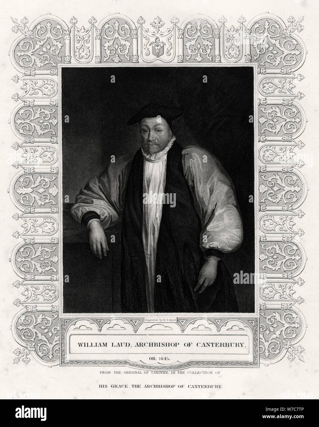 'William Laud, Archbishop of Canterbury', 19th century. Artist: Henry ...