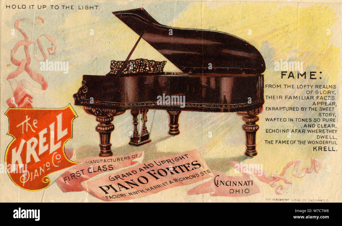 The Krell Piano, 19th century. Artist: Unknown Stock Photo - Alamy