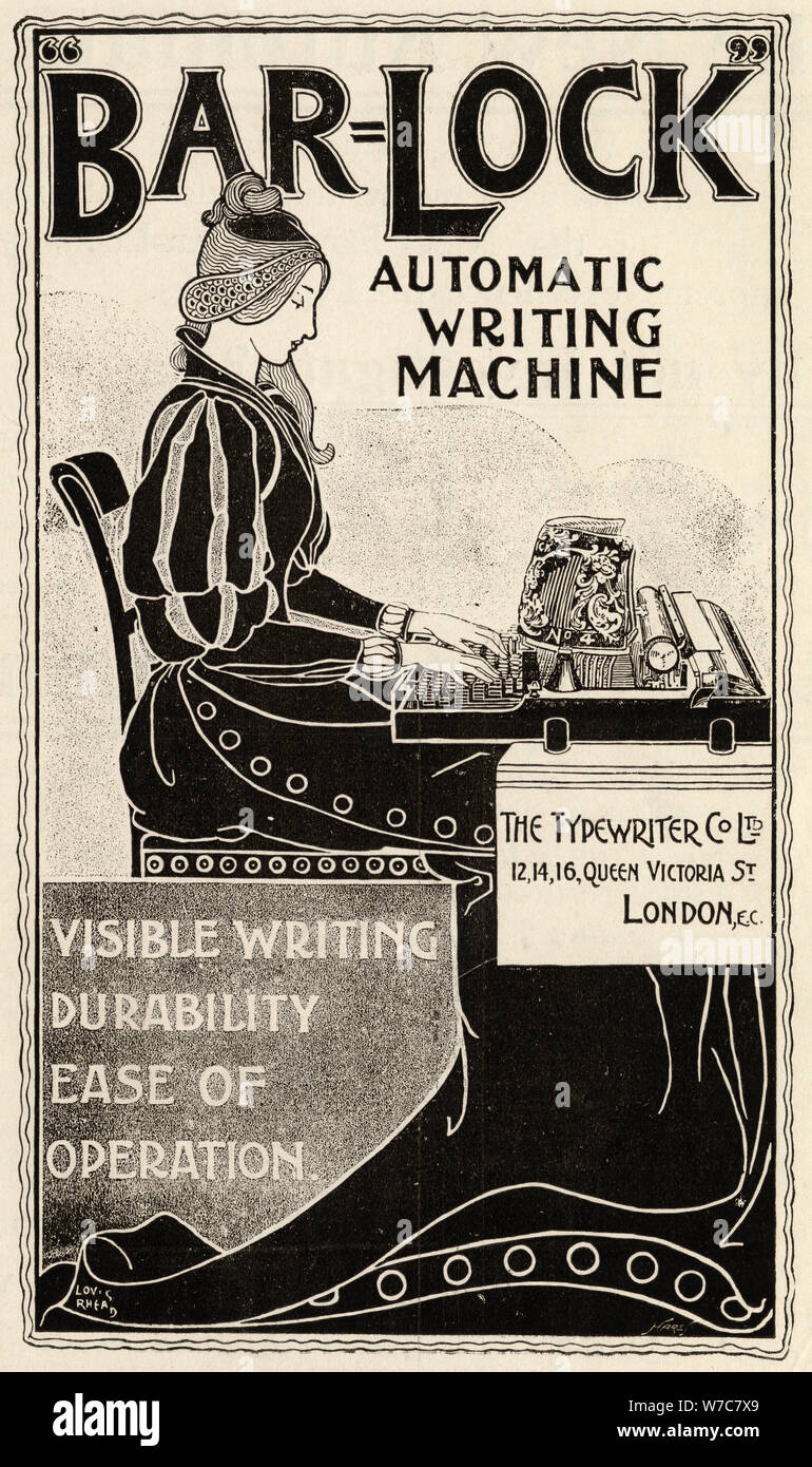 19th century typewriter hi-res stock photography and images - Alamy