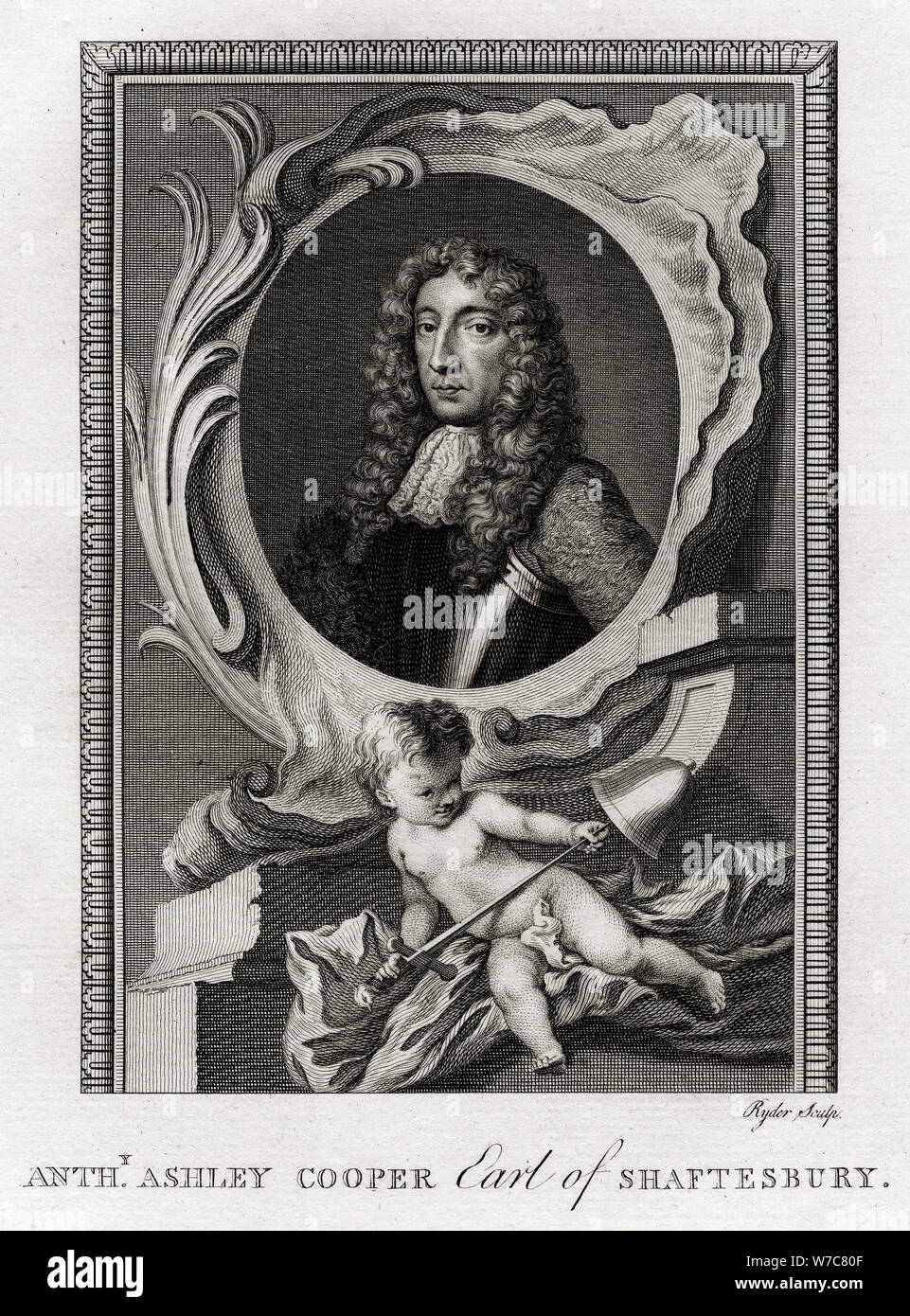'Anthony Ashley Cooper, Earl of Shaftesbury', 1777. Artist: Ryder Stock ...