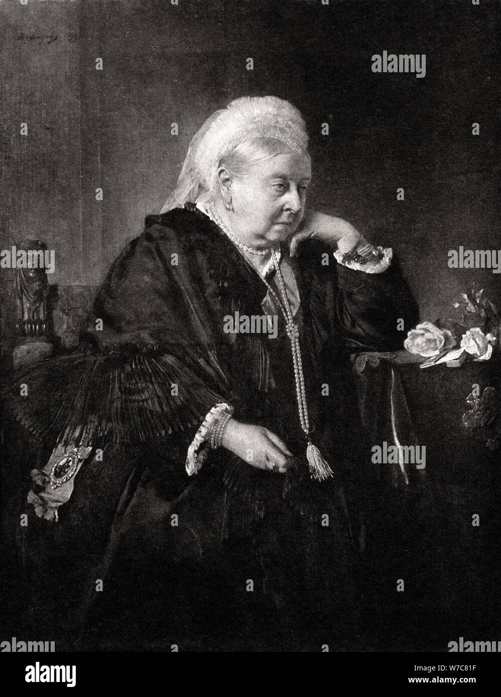 'Queen Victoria at the Age of Seventy-eight', late 19th century. Artist ...