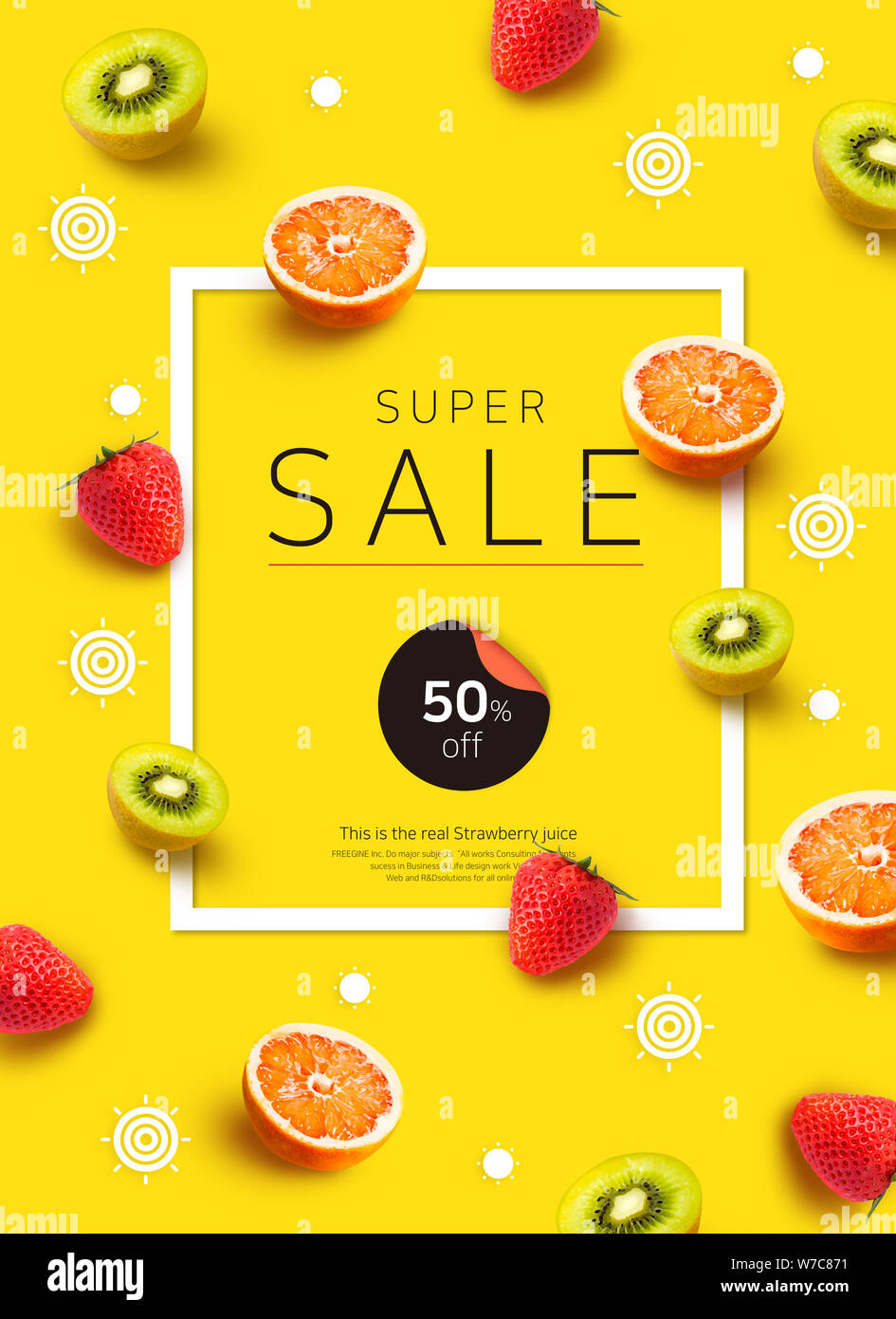 Tropical background for sale poster, banner design 001 Stock Photo - Alamy