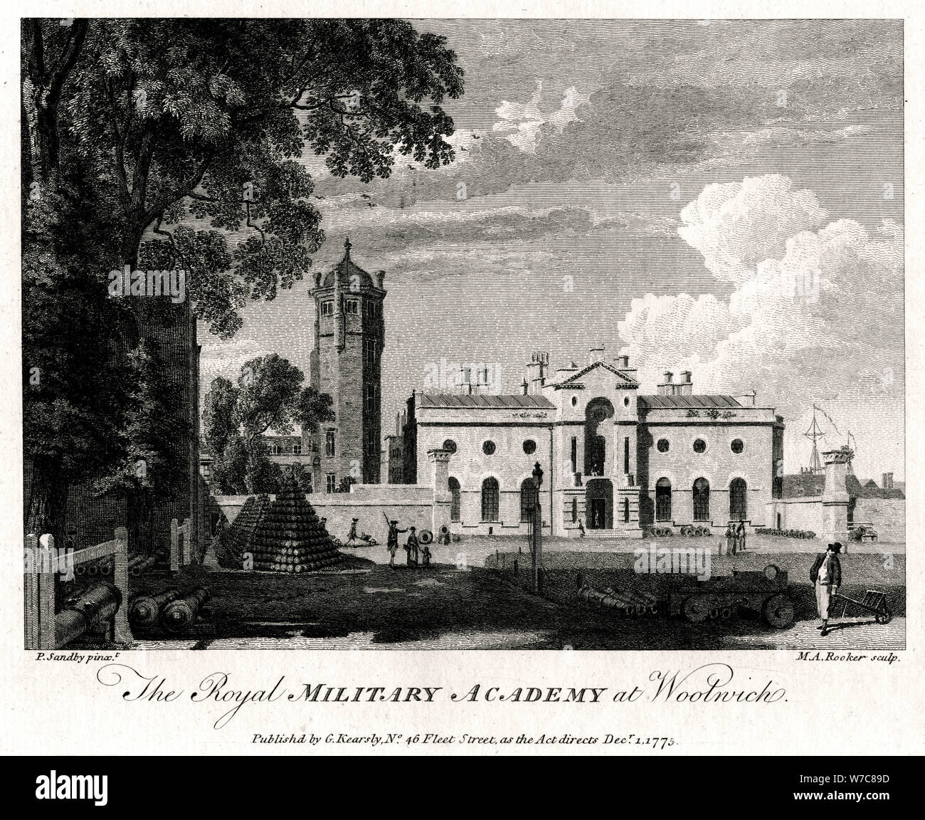 'The Royal Military Academy at Woolwich', London, 1775. Artist: Michael ...