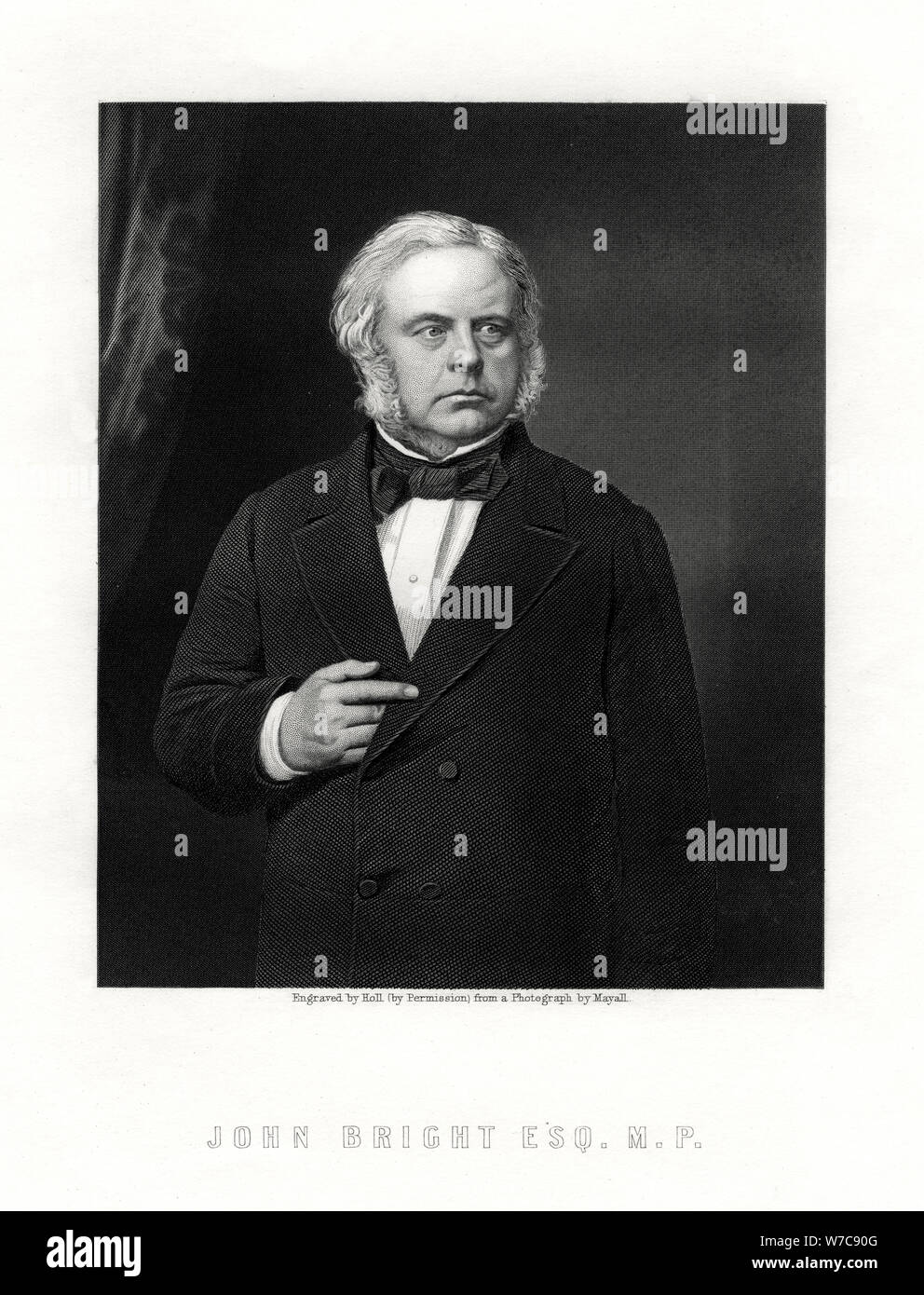 John Bright, British Radical and Liberal statesman, 19th century.Artist ...