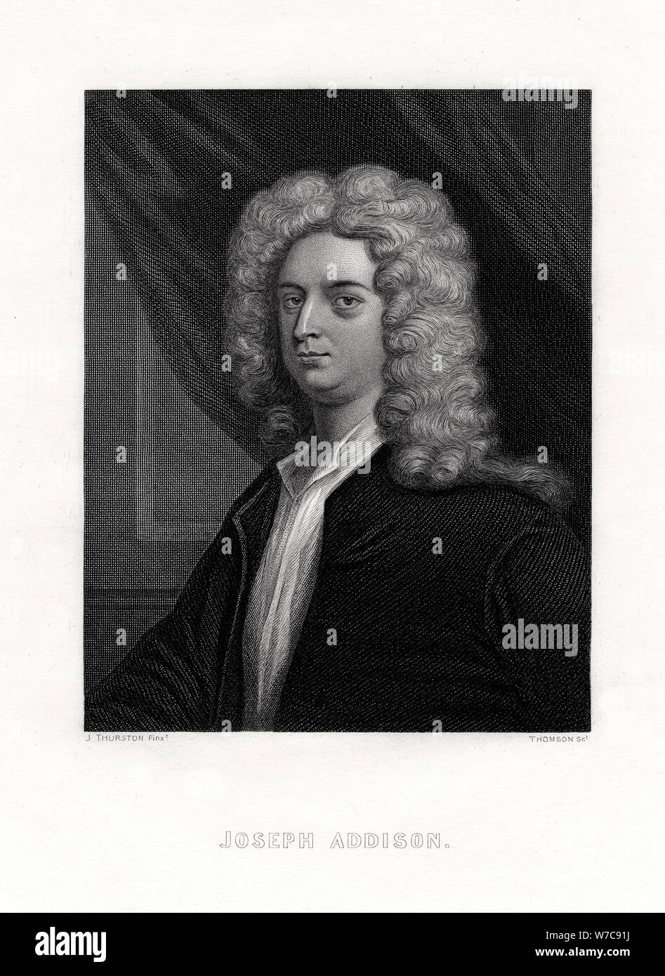 Joseph Addison, English politician and writer, 19th century.Artist: J ...