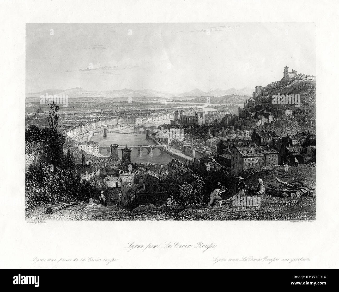 Lyon, France, 1875. Artist: W Floyd Stock Photo - Alamy