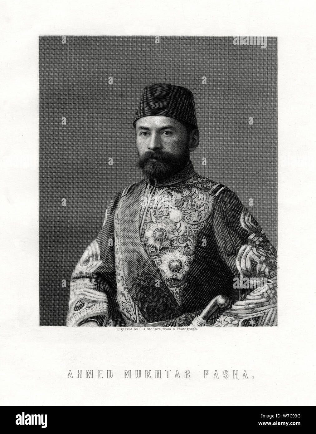 Ahmed Mukhtar Pasha, French and Ottoman Empire army officer, 19th ...