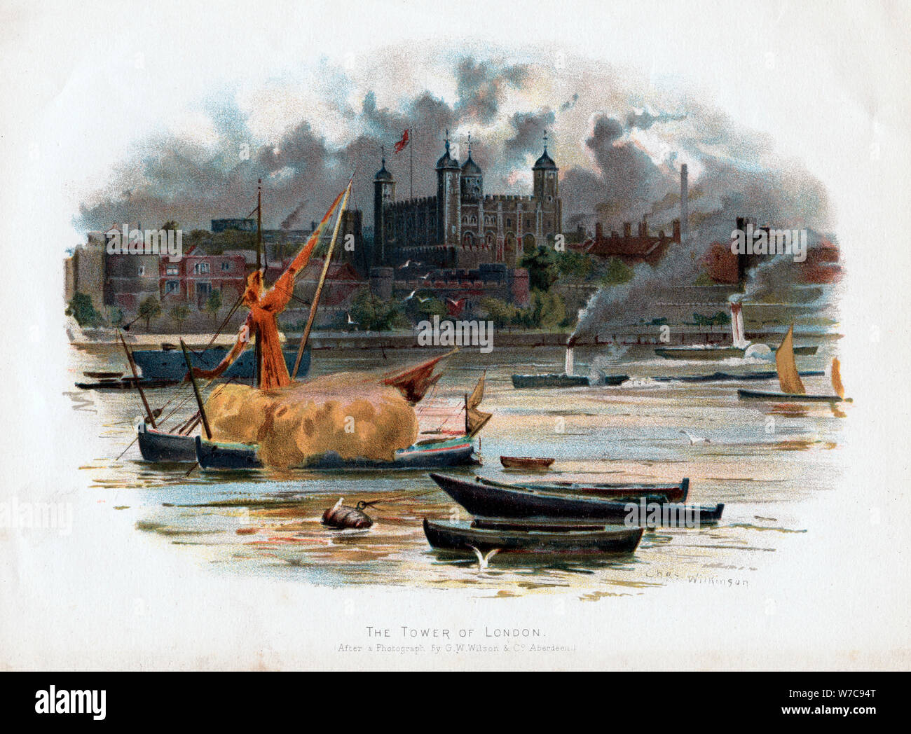 The Tower of London, England, 1895. Artist: C Wilkinson Stock Photo - Alamy