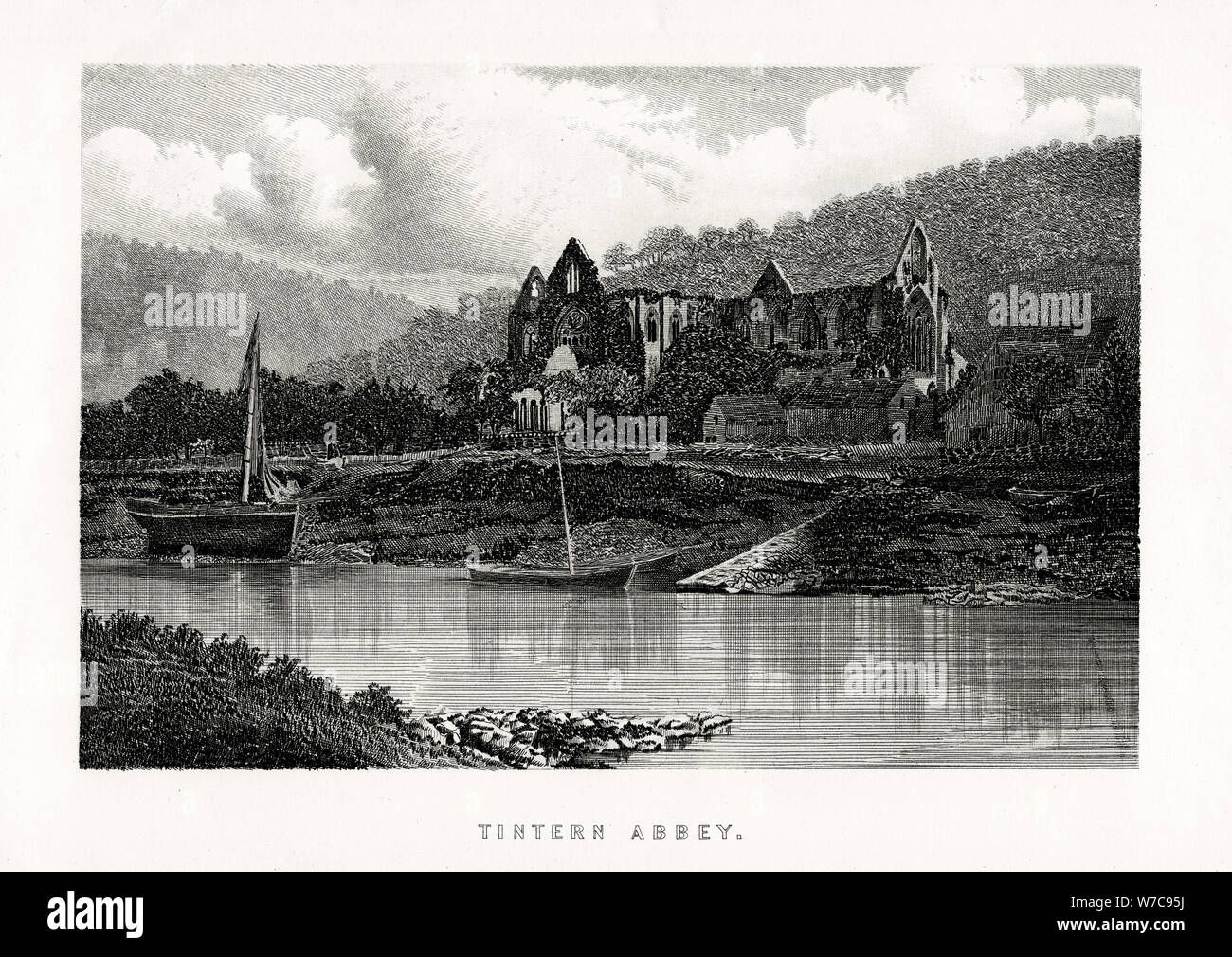 Tintern Abbey, Monmouthshire, England, 1896. Artist: Unknown Stock ...