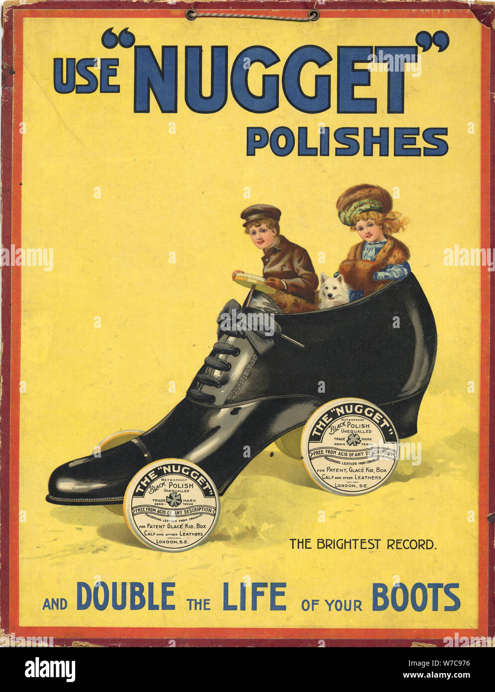 Nugget boot polish, 1910s. Artist: Unknown Stock Photo - Alamy