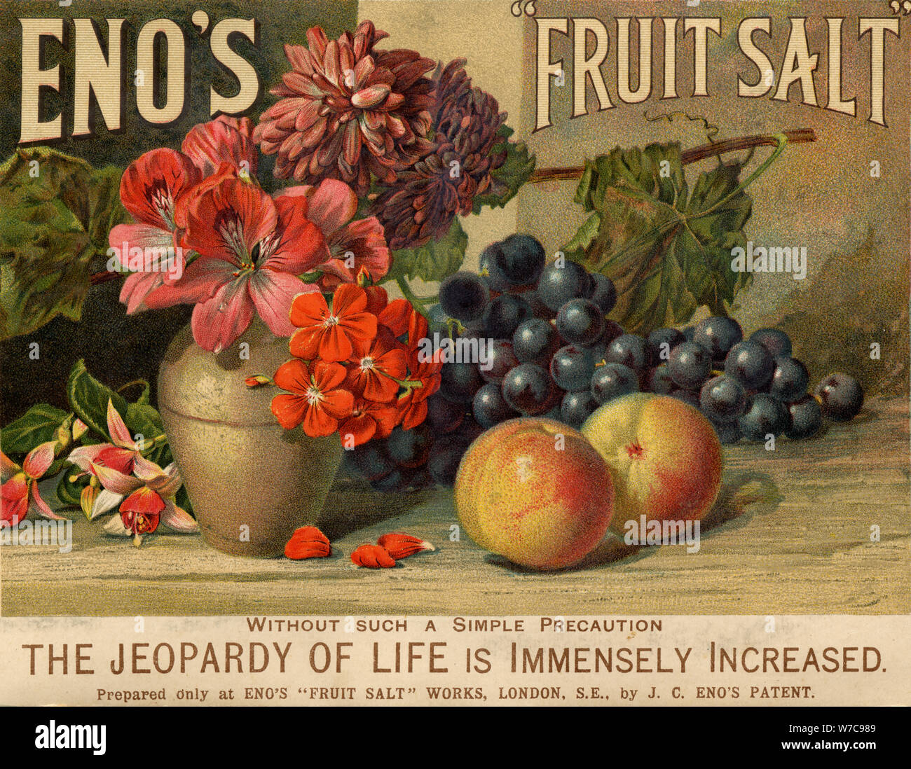 Eno’s Fruit Salt, 19th century. Artist: Unknown Stock Photo - Alamy