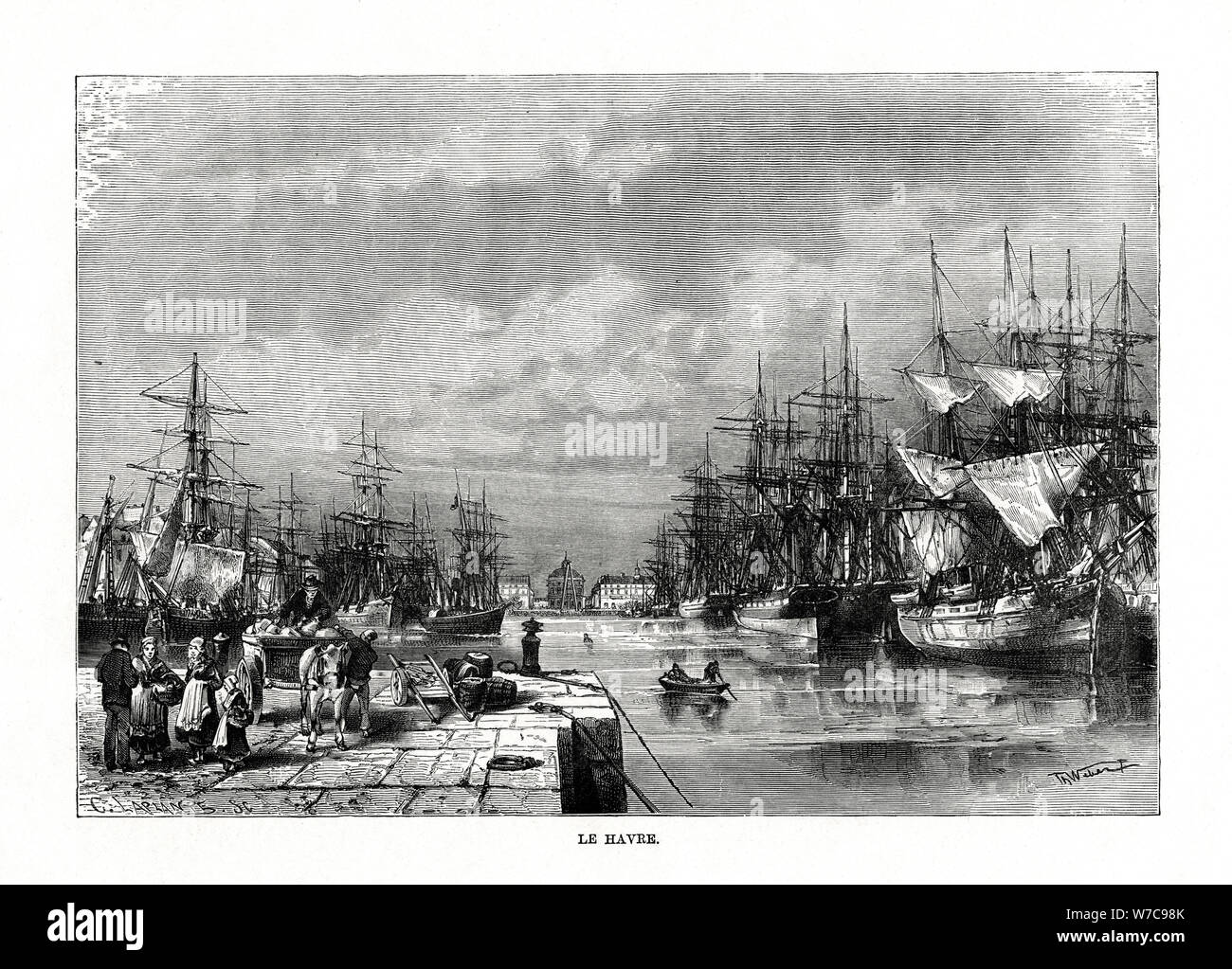 Le Havre, Normandy, northern France, 1879. Artist: C Laplante Stock ...