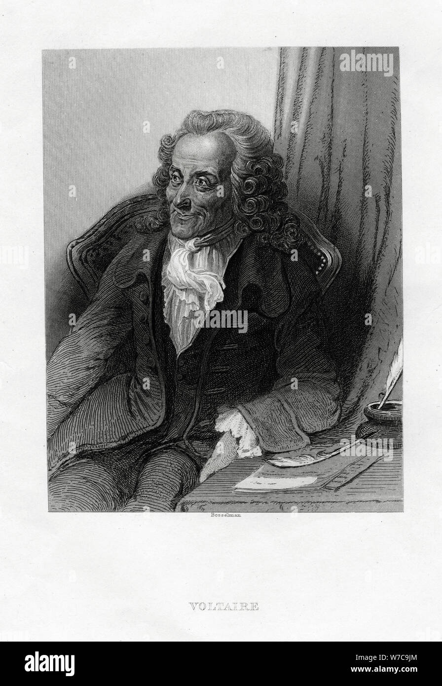 Voltaire, French Enlightenment writer, essayist, deist and philosopher ...