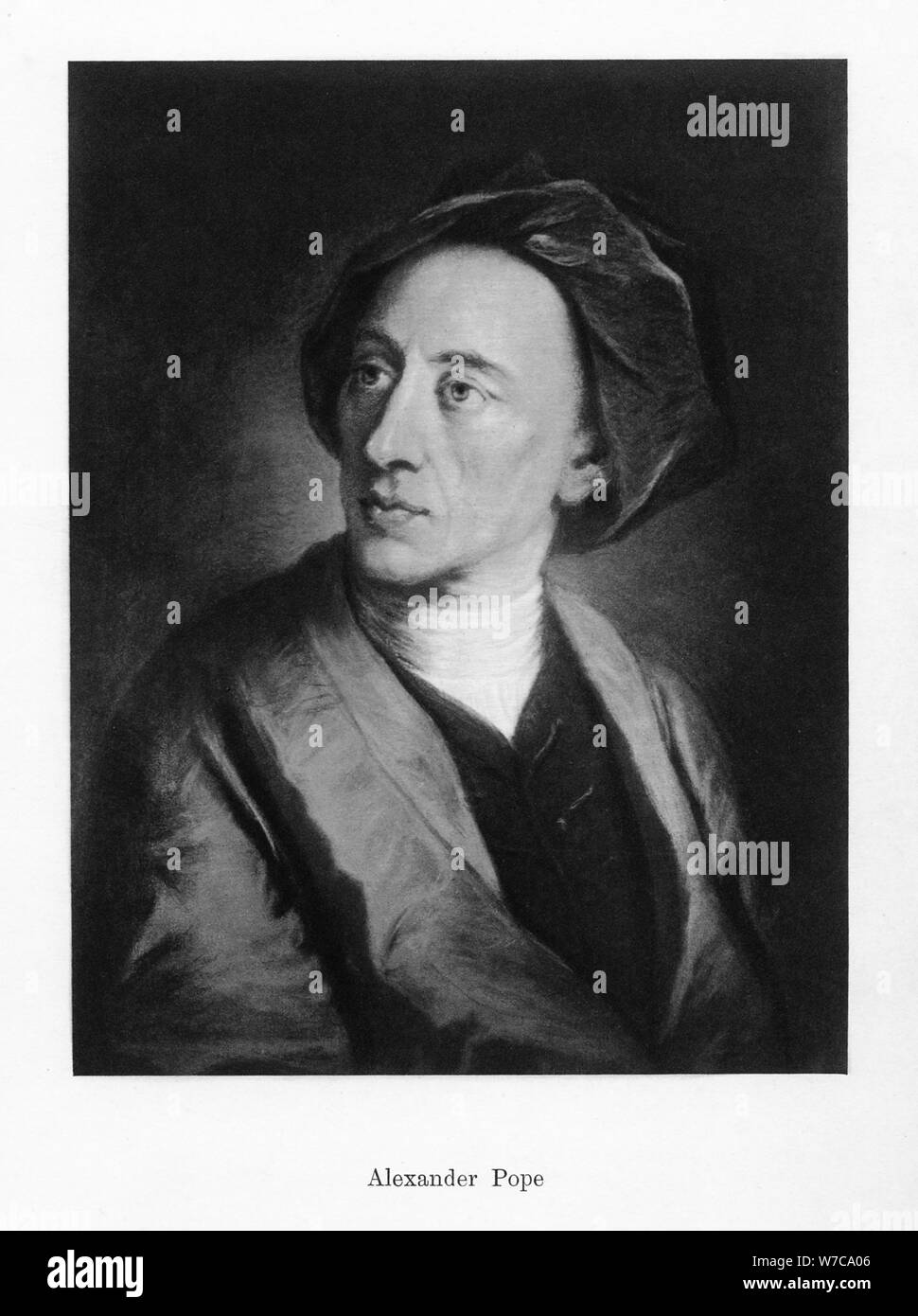 Alexander Pope, English poet, (19th century). Artist: Unknown Stock ...