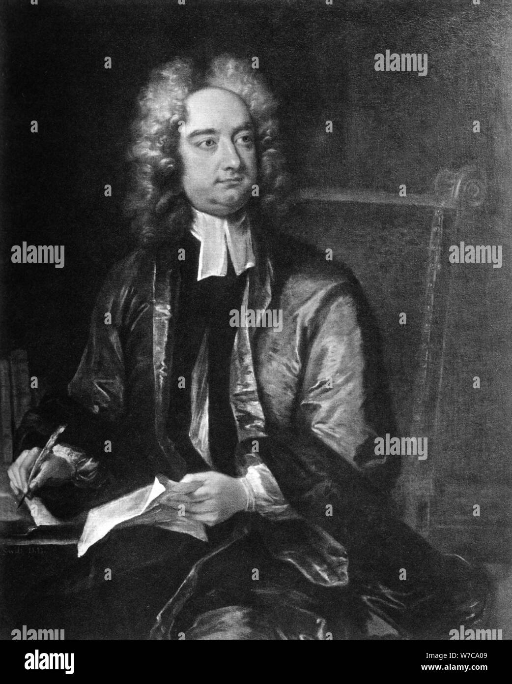 Jonathan Swift, Anglo-Irish writer, 19th century. Artist: Unknown Stock ...
