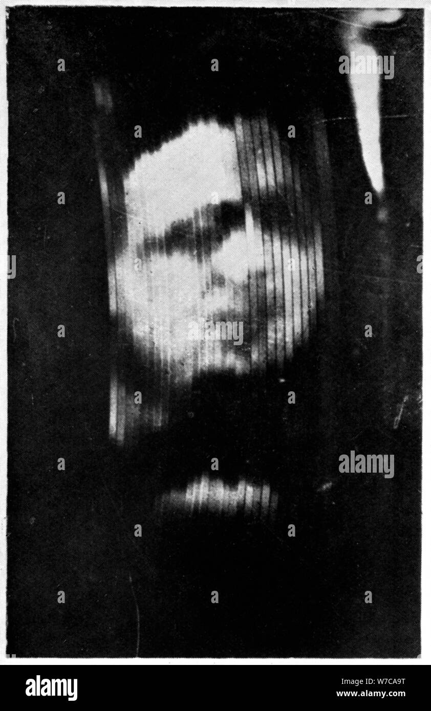 John Logie Baird's first television demonstration, 1926. Artist ...