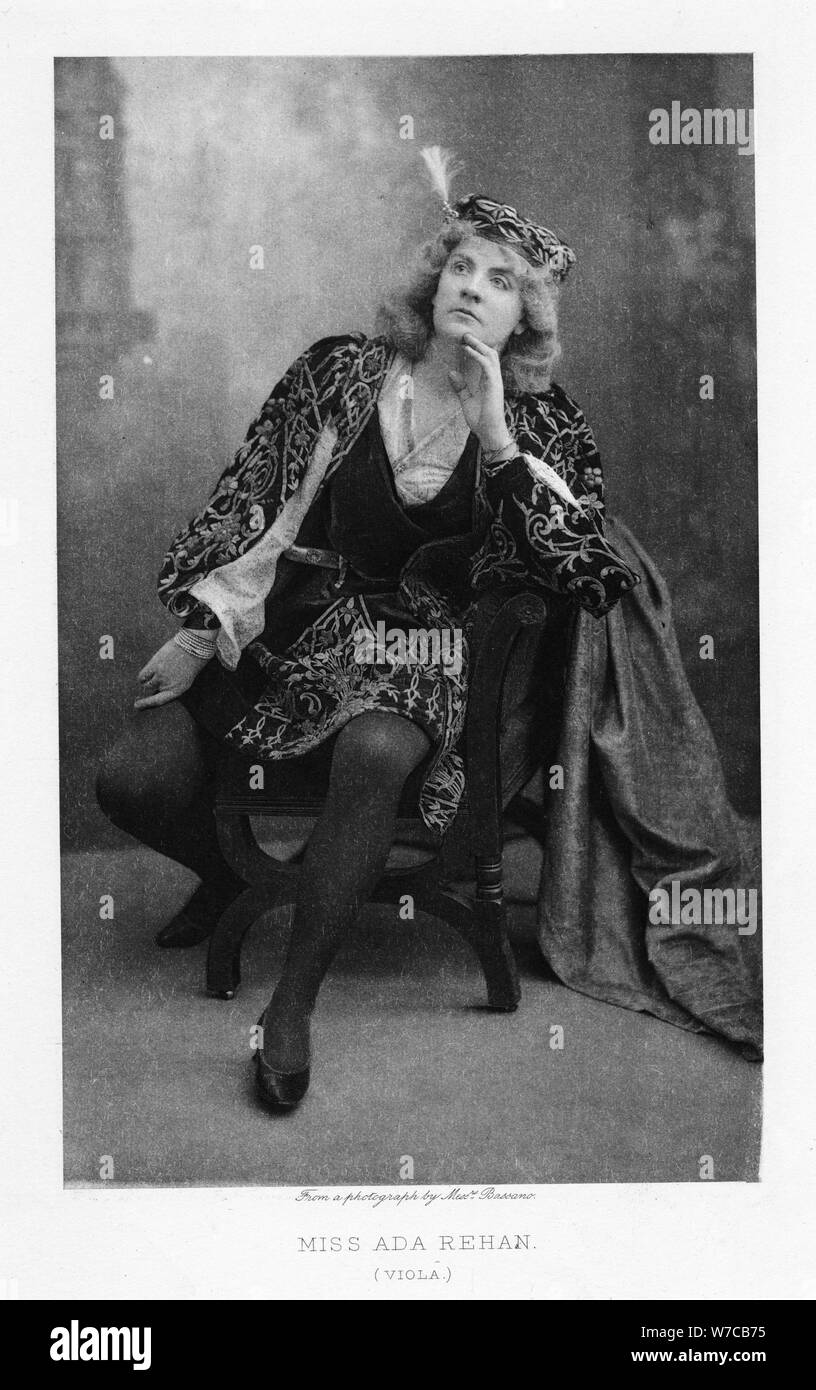 Ada Rehan, Irish-born American actress, c1890. Artist: W&D Downey Stock ...