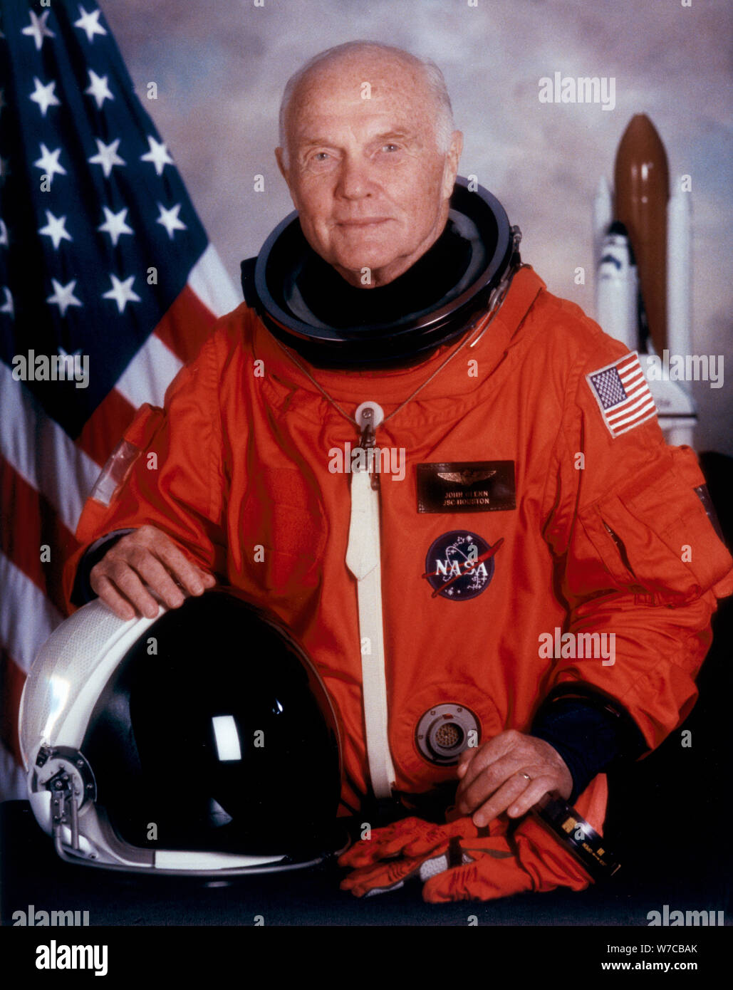 John H Glenn, American astronaut, May 1998. Artist: Unknown Stock Photo ...