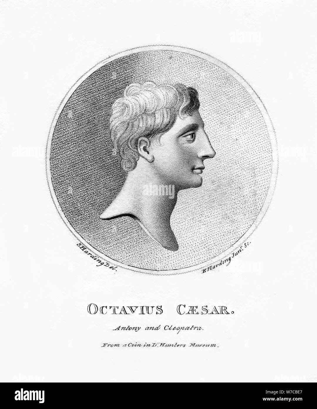 Caesar augustus engraving hi-res stock photography and images - Alamy