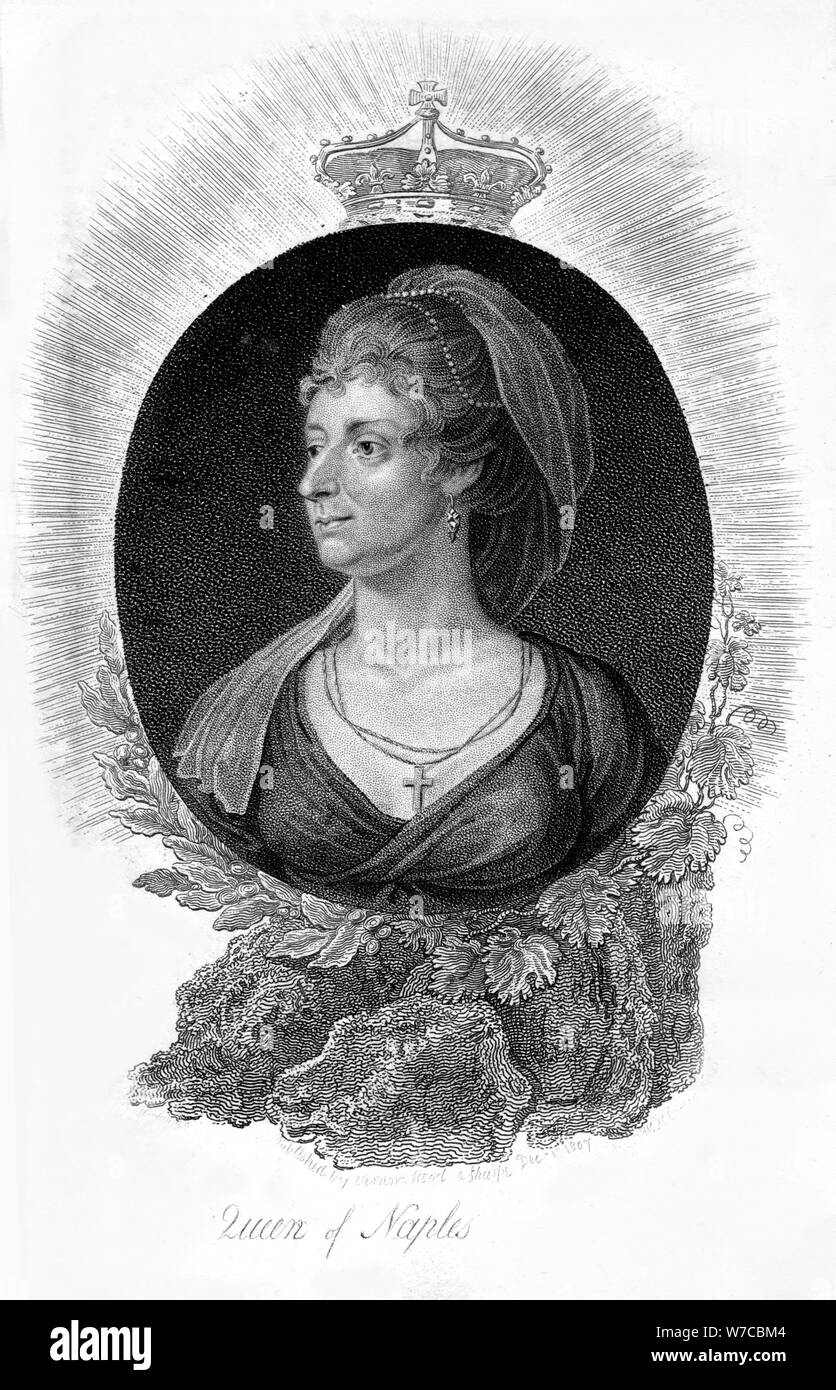 Queen Marie Caroline of Naples, 1807.Artist: V Hood Stock Photo - Alamy