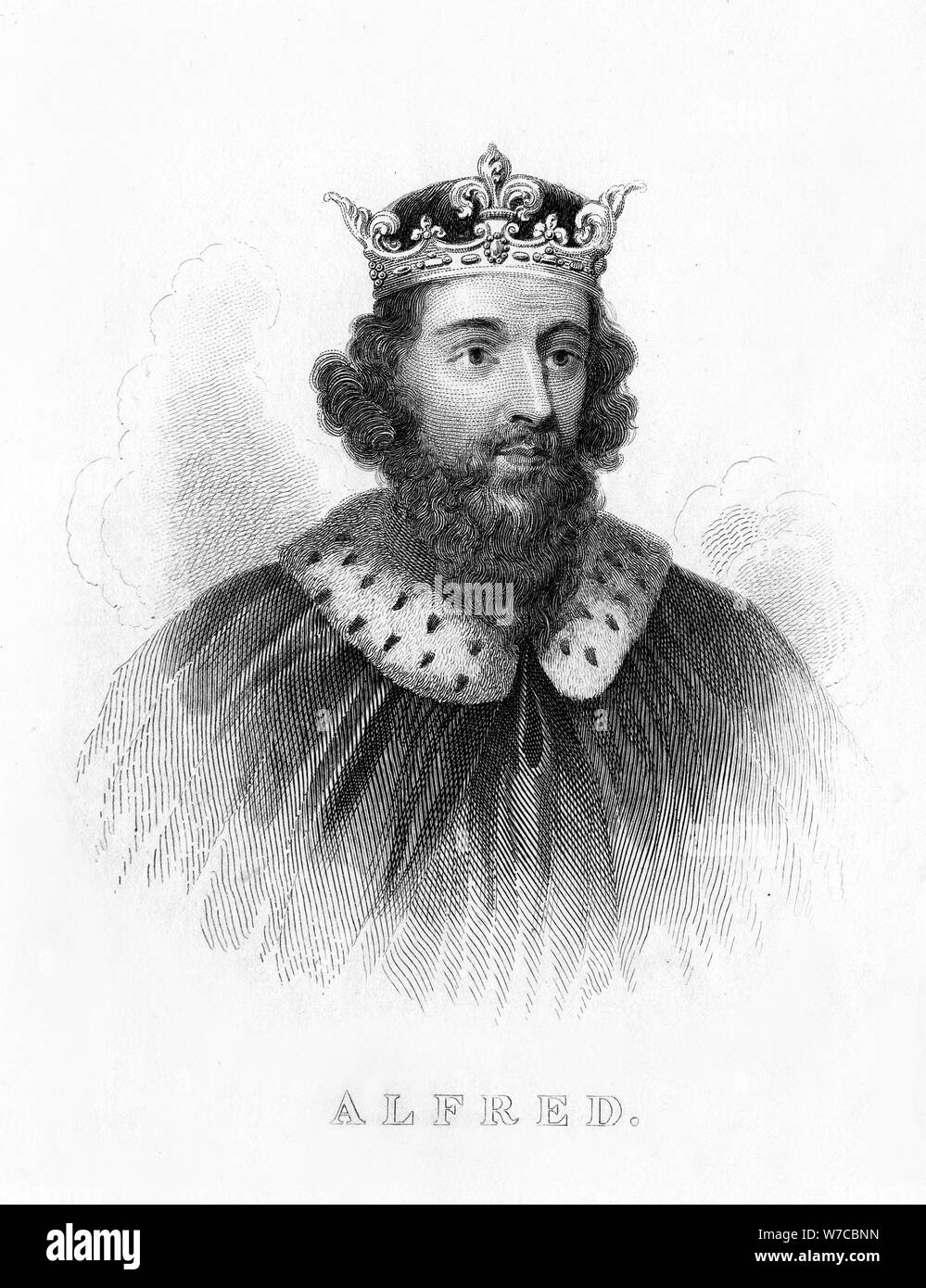 Alfred the Great, (19th century). Artist: Unknown Stock Photo - Alamy