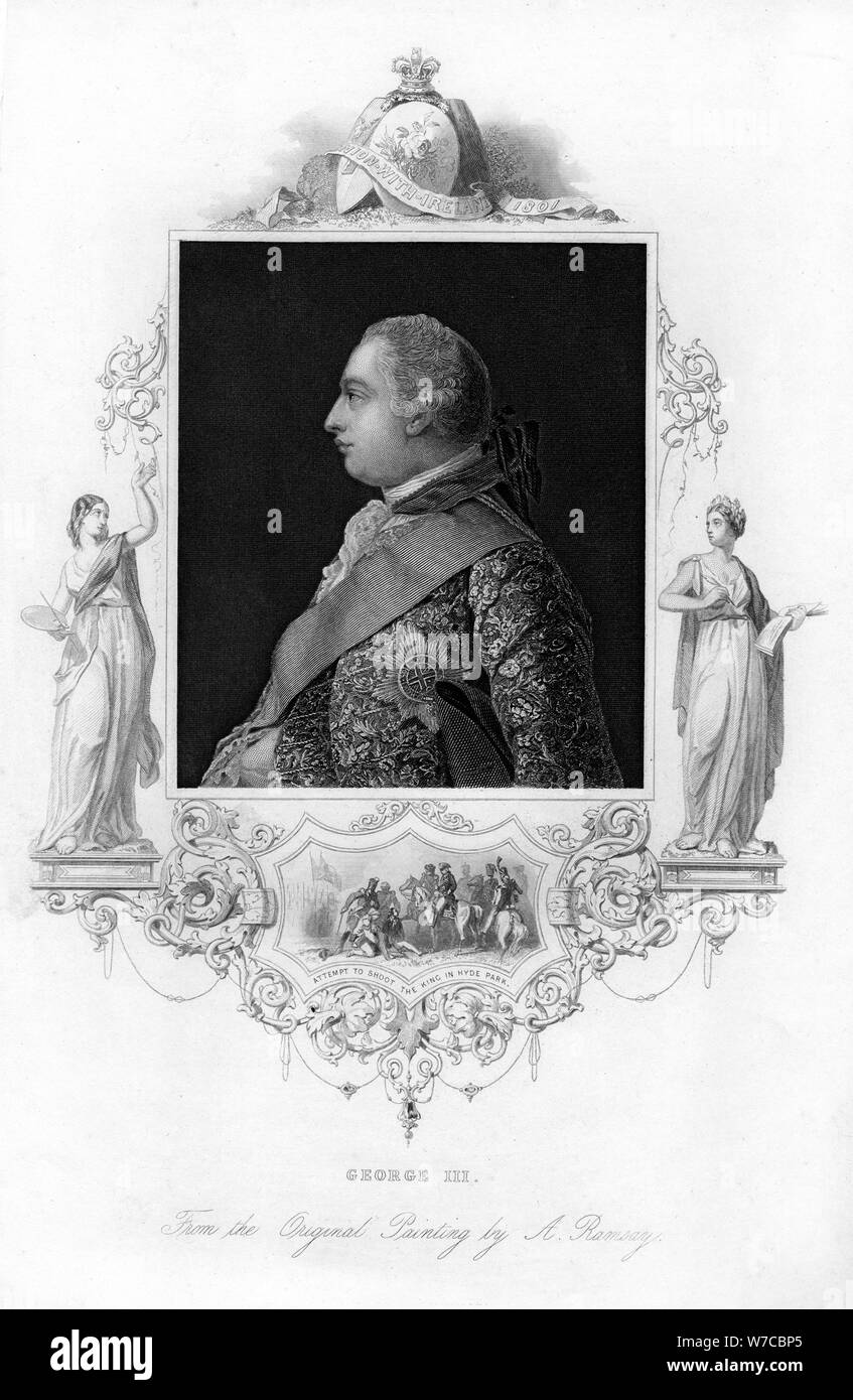 King george iii Black and White Stock Photos & Images - Alamy