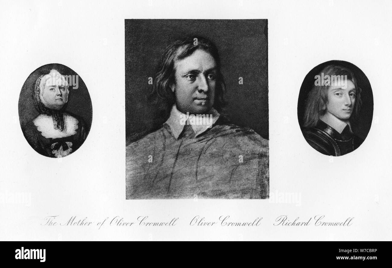 Elizabeth Cromwell, Oliver Cromwell, and Richard Cromwell, (1907 ...